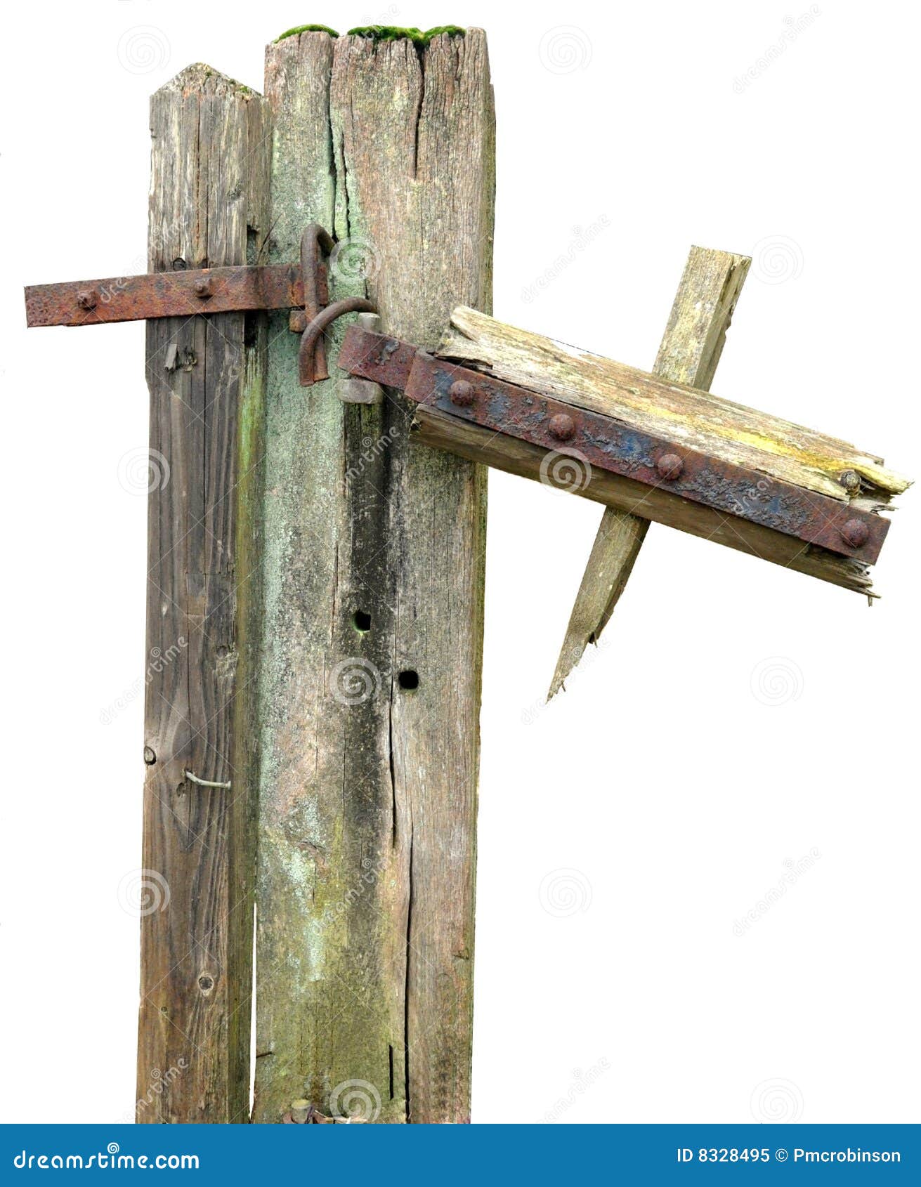 Old and broken gate post stock image. Image of gate, broken - 8328495