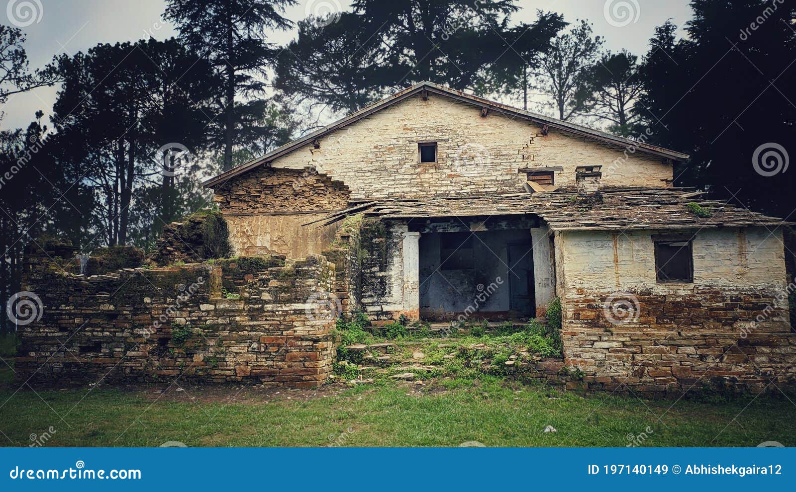 Old broken house stock image. Image of home, chapel - 197140149