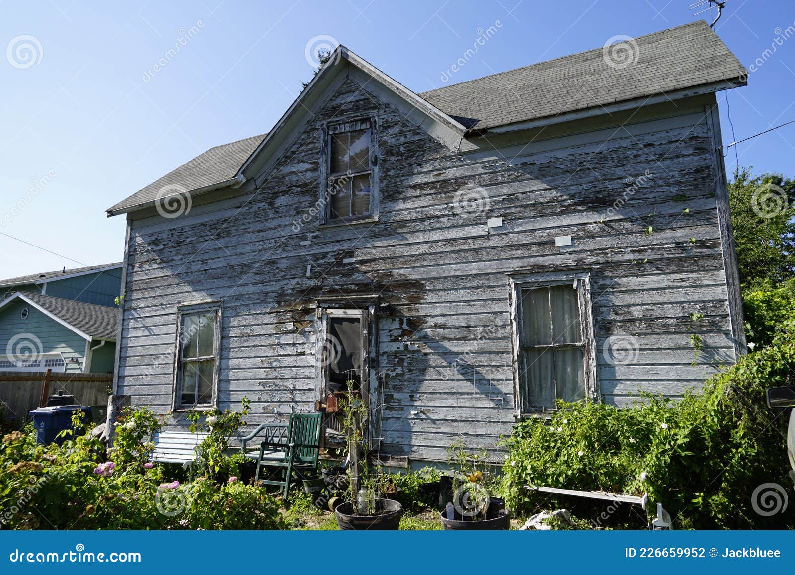 Old Broken House in the Old Town Stock Photo - Image of broken ...