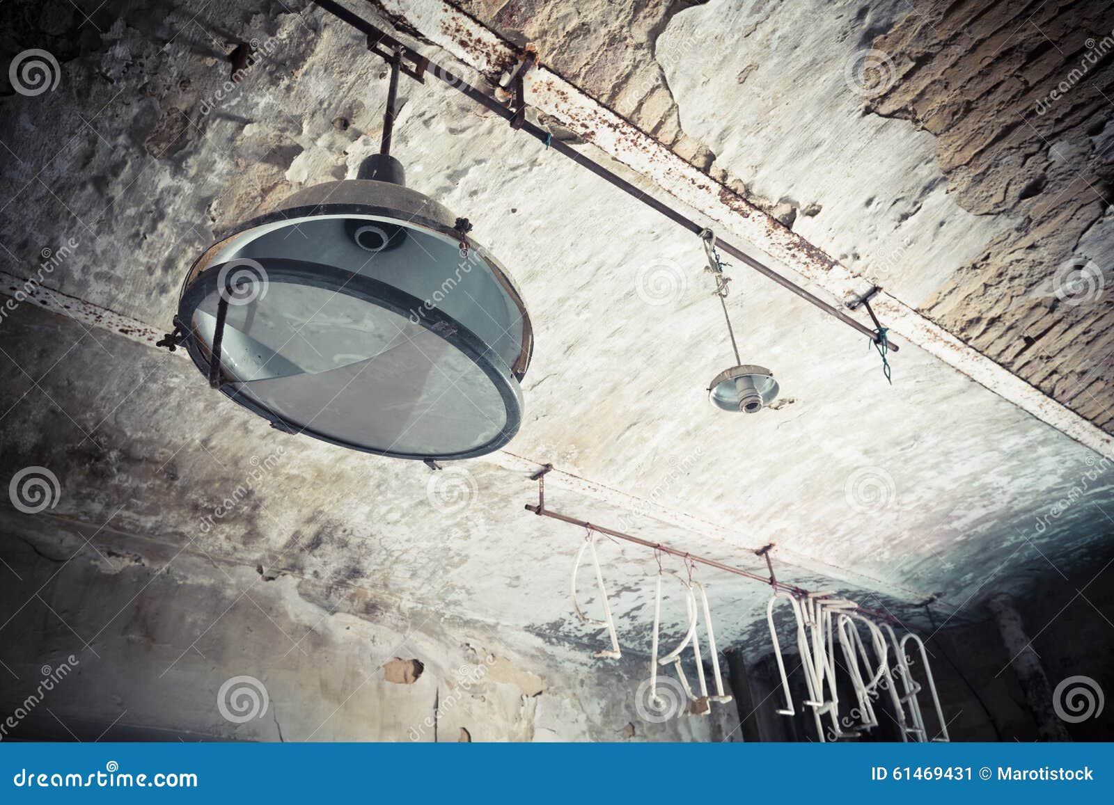 Broken Lamp Torn Vintage Wallpaper Royalty-Free Stock Image ...