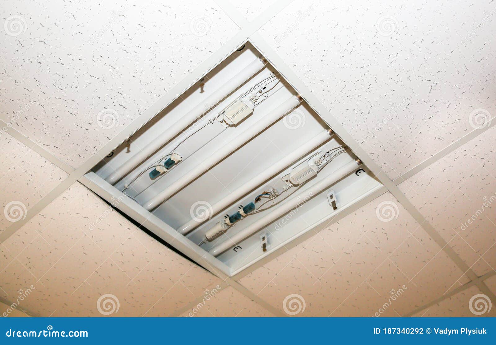 Old Broken Led Lamp in the Office. Repair Works Stock Photo - Image of ...