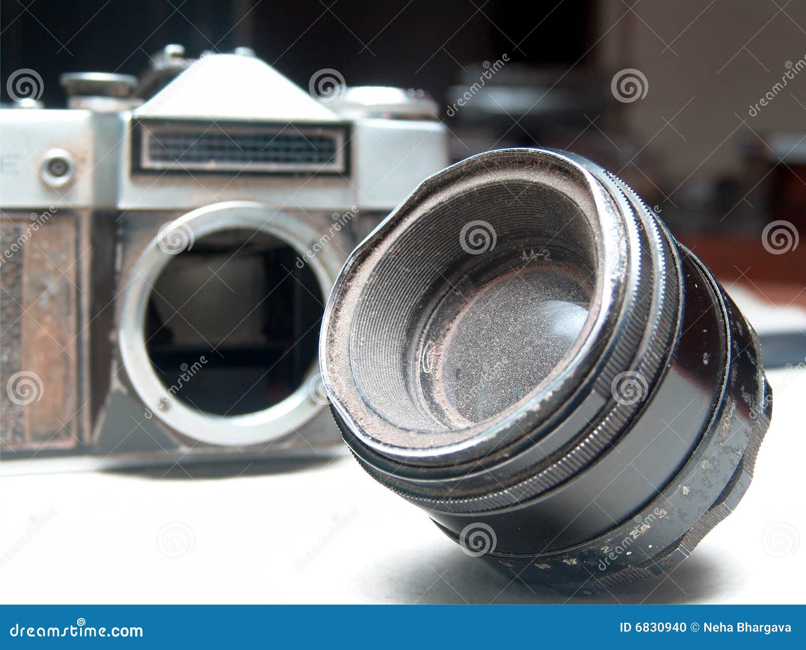 Old broken lens stock photo. Image of dirty, classic, capture - 6830940