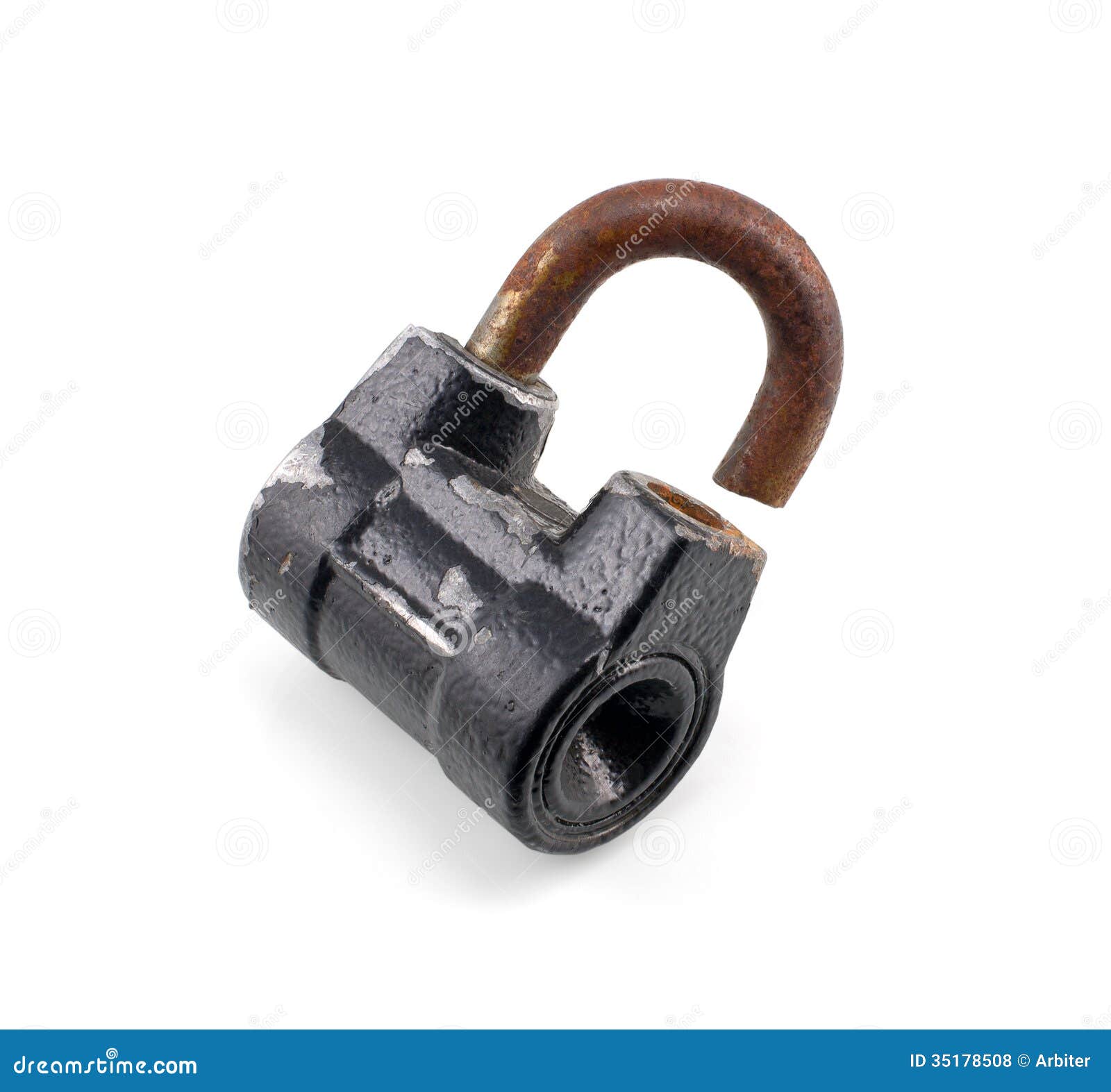 Old broken lock stock photo. Image of white, store, durable - 35178508