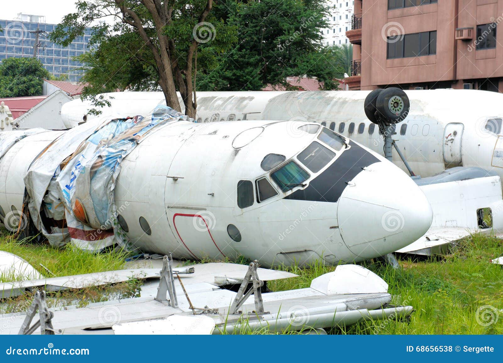 Old broken planes . stock photo. Image of transport, power - 68656538