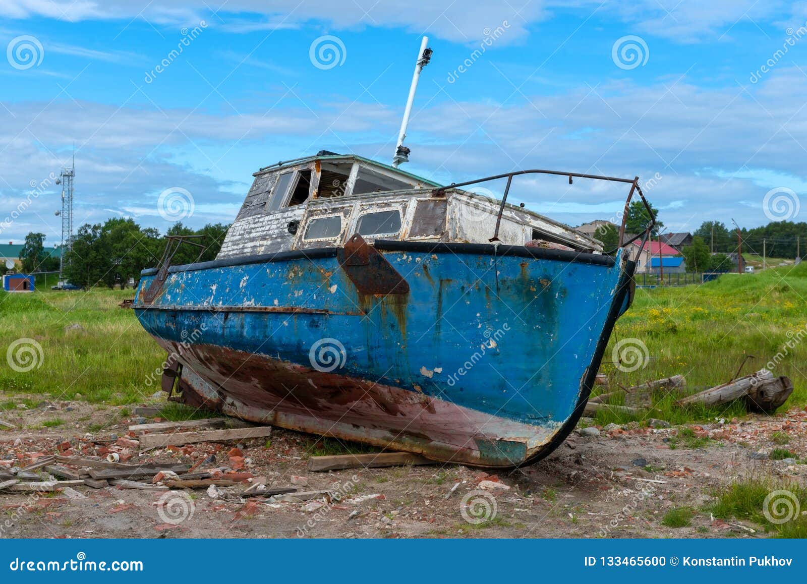 Old broken ship stock photo. Image of building, closeup - 133465600