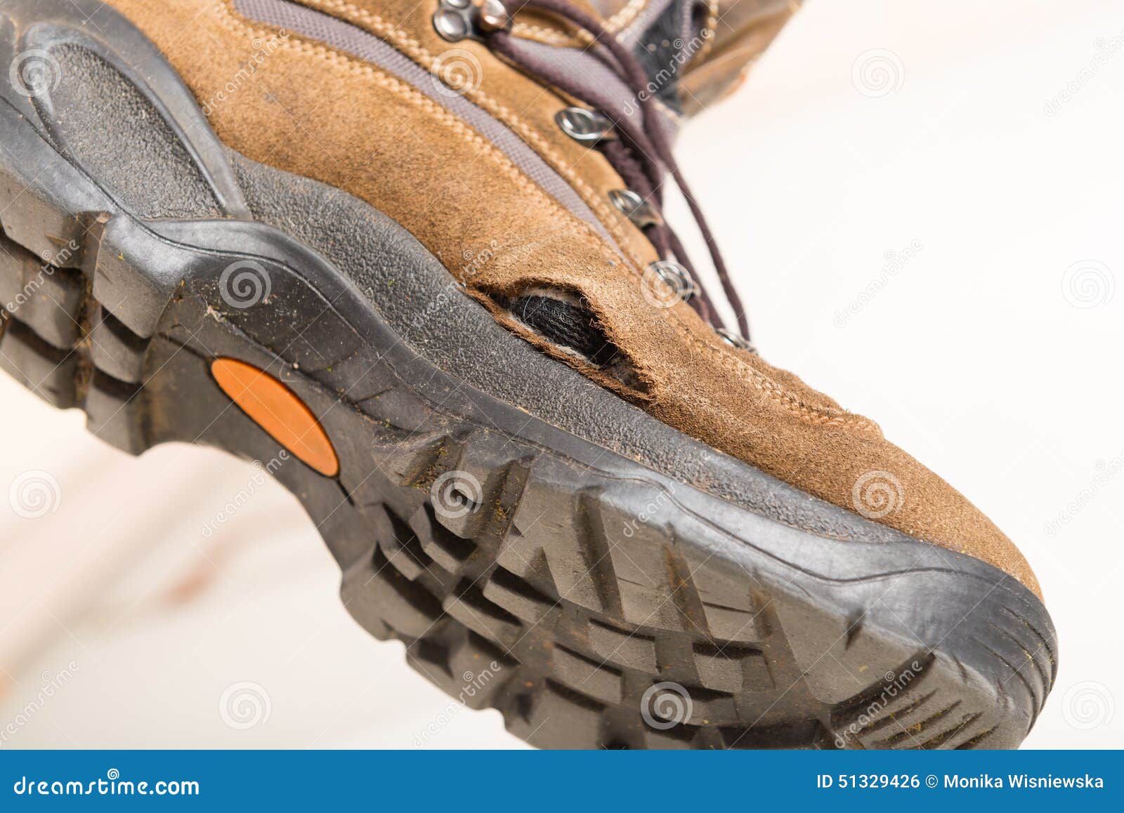 Old broken shoe stock photo. Image of humble, garbage - 51329426