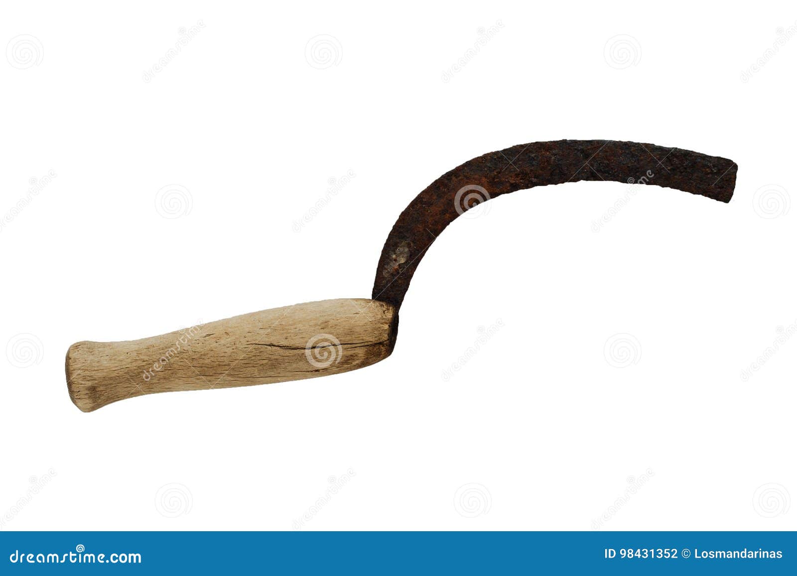 Old broken sickle tool stock photo. Image of corrosion - 98431352