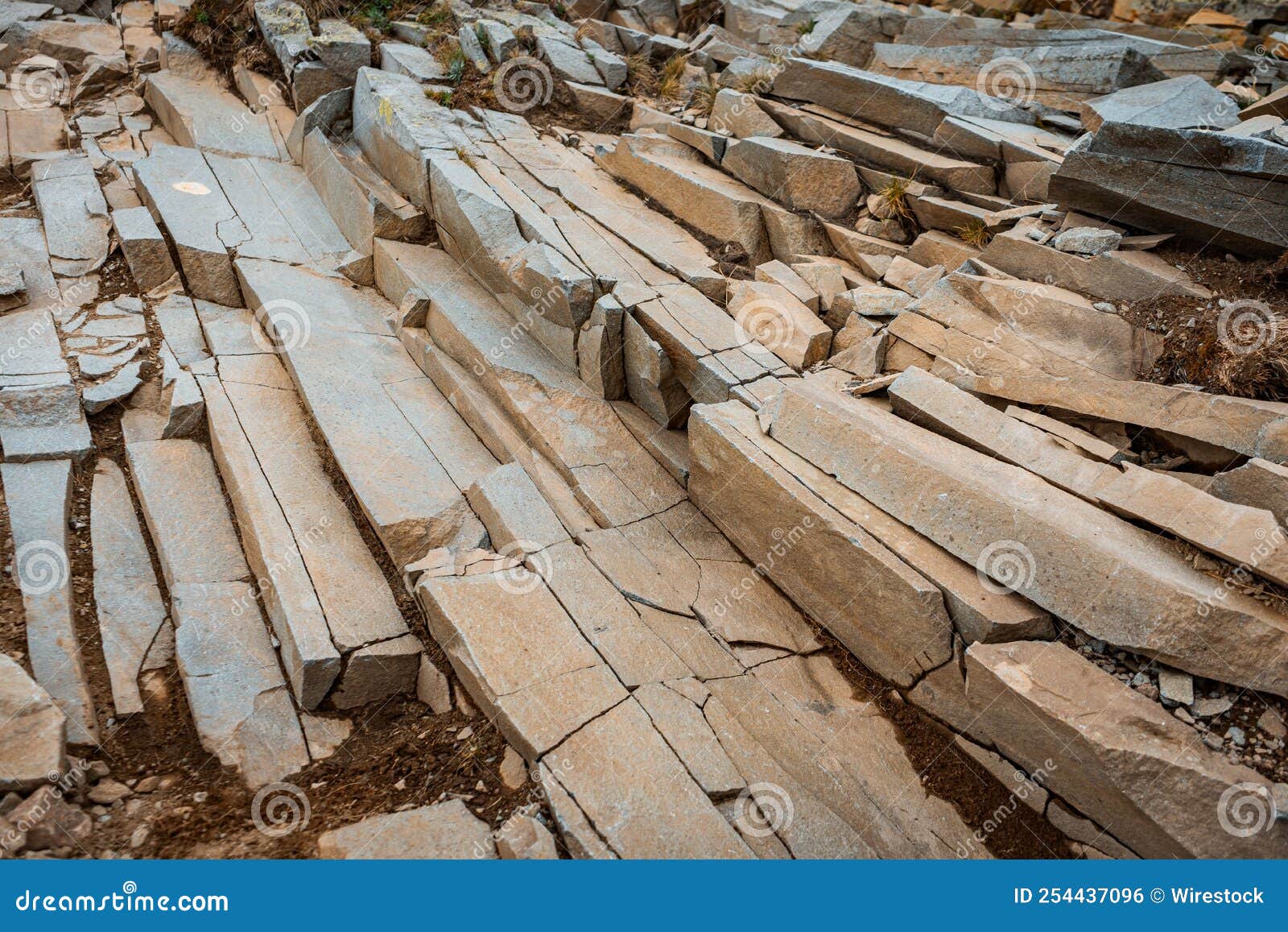 Broken Stones on the Ground Stock Photo - Image of pattern, ground ...