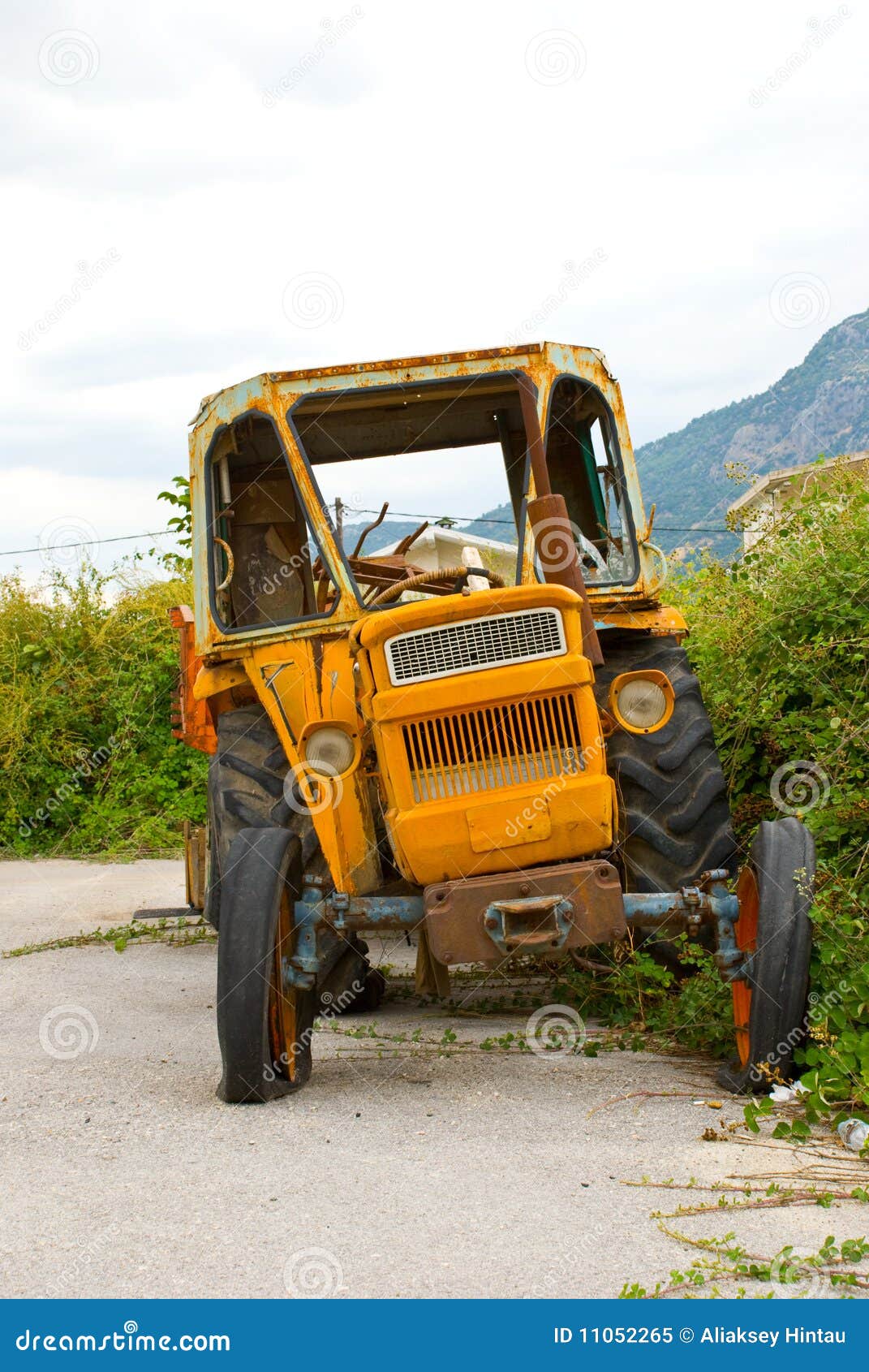 The old broken tractor stock image. Image of farming - 11052265