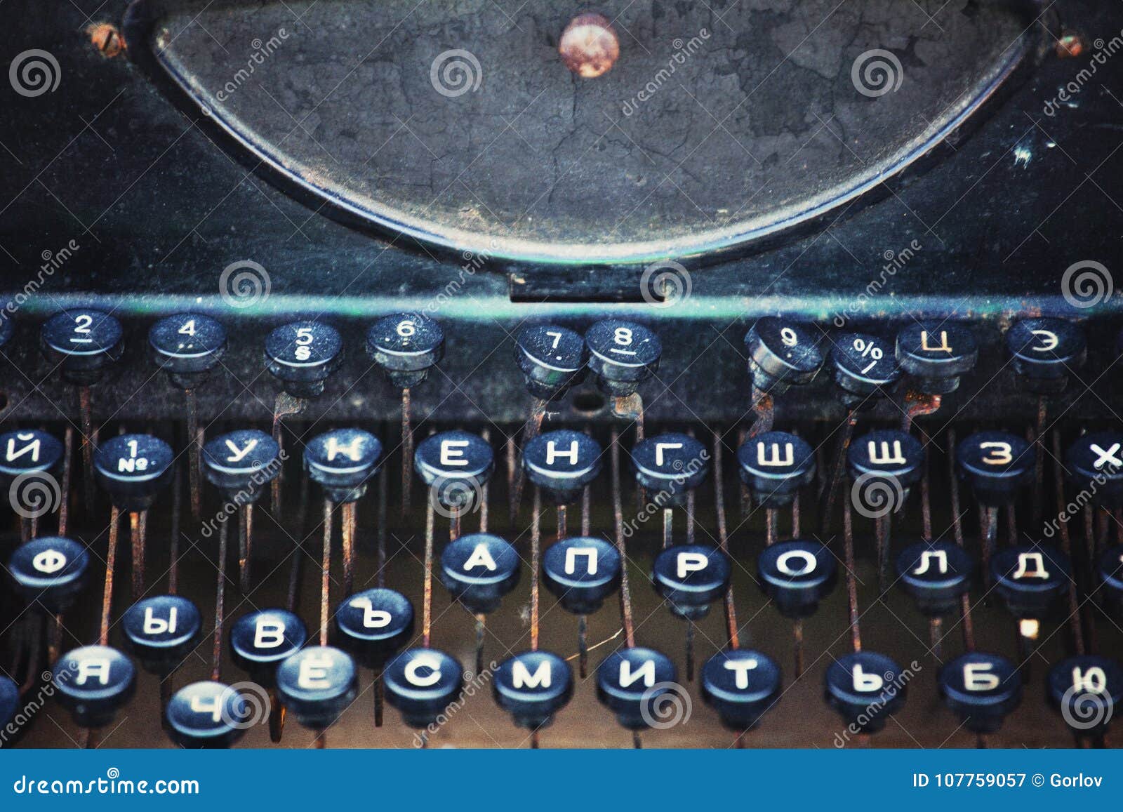 Old Broken Typewriter Vintage Machine Sharp Texture Stock Image - Image ...