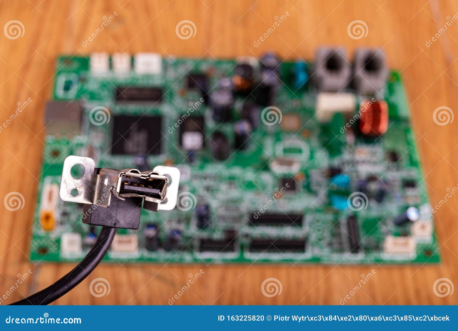 Old Broken USB B Socket. Repair of Electronic Devices Stock Photo ...