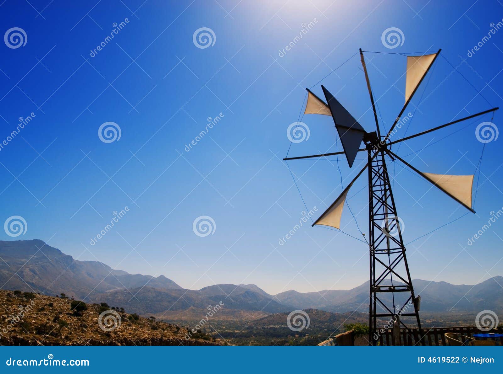 Old broken windmill stock photo. Image of clear, outdoor - 4619522