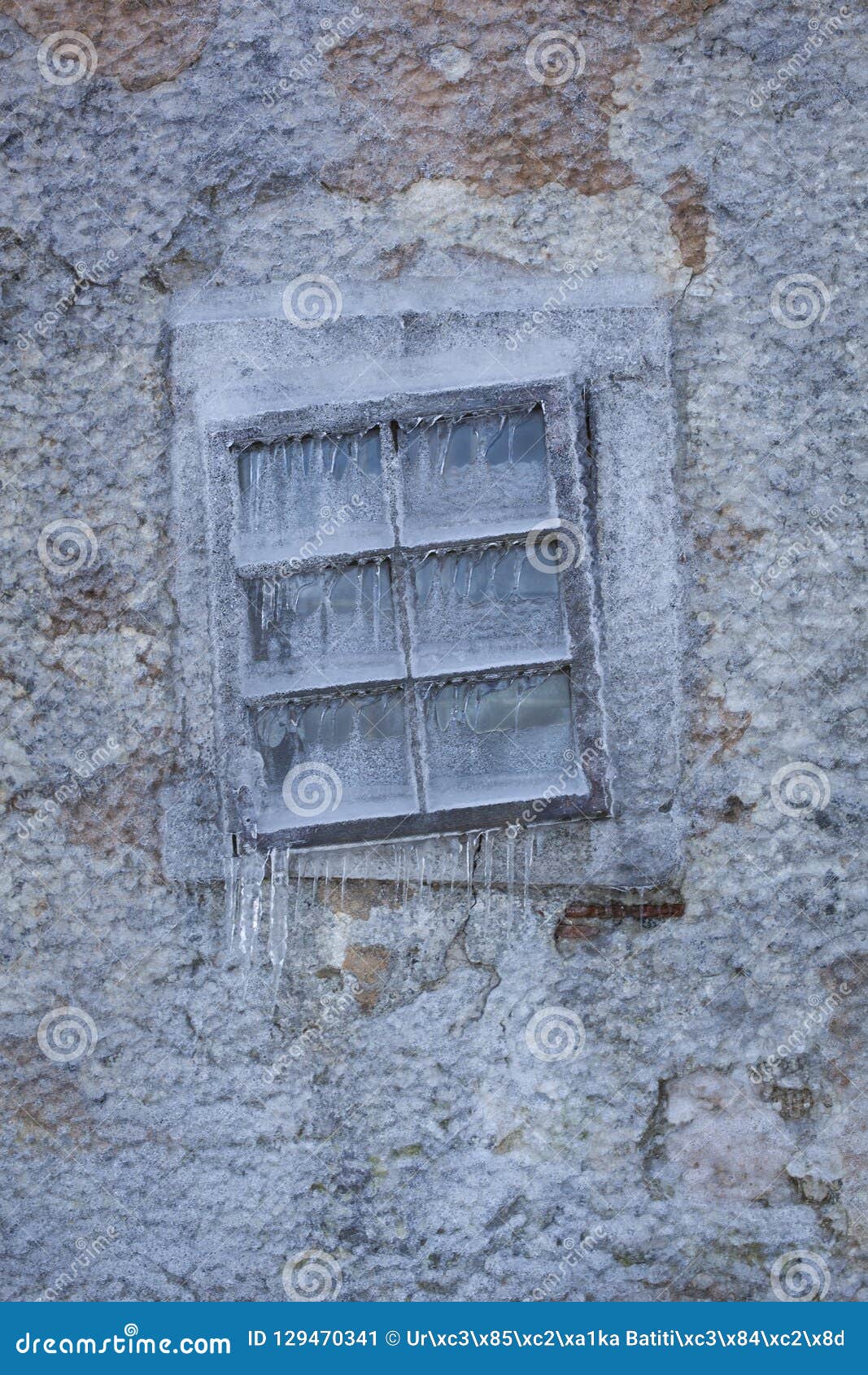 Frozen window stock image. Image of exterior, light - 129470341
