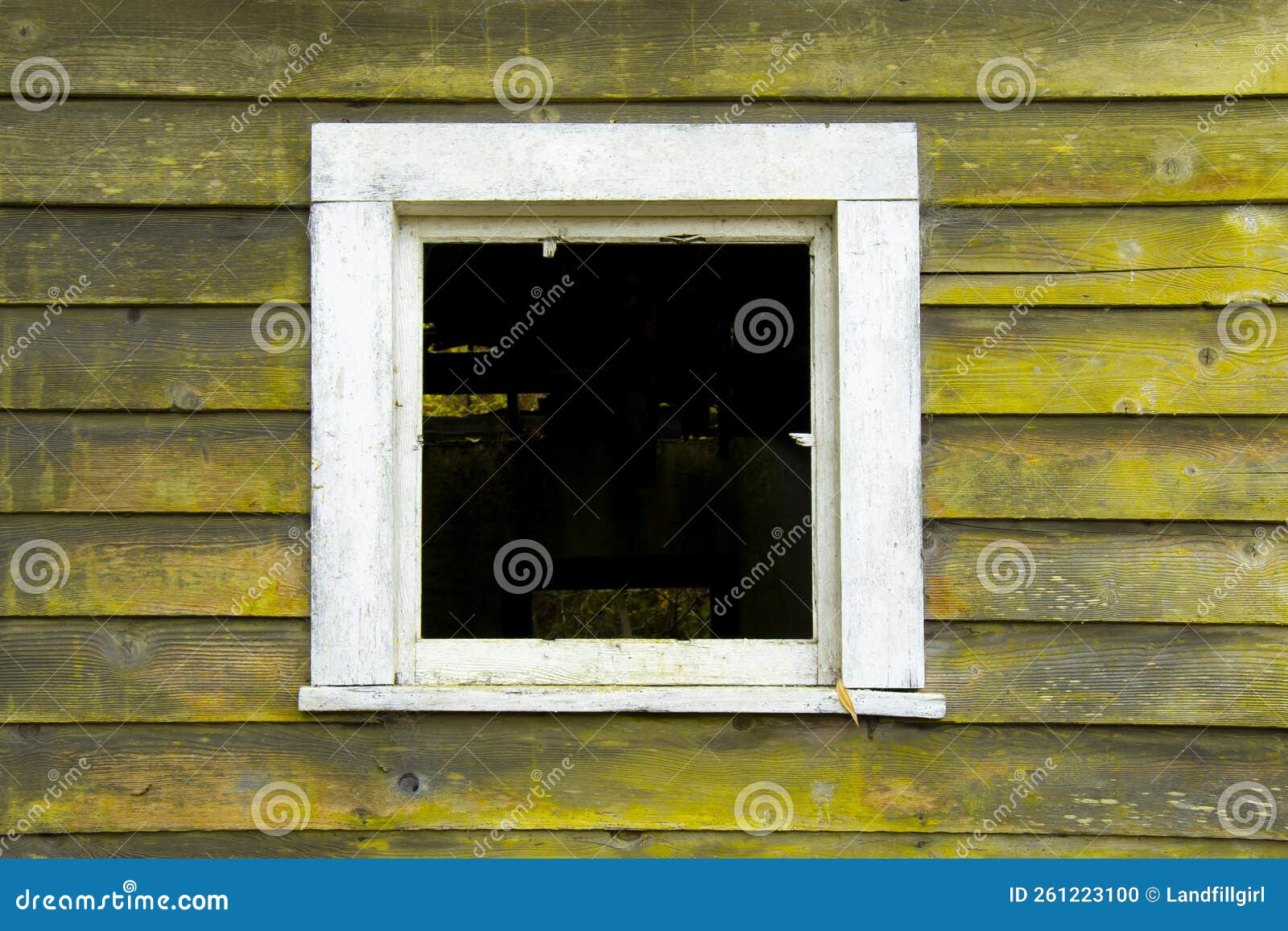 Old Broken Window with White Wooden Frame Stock Photo - Image of broken ...