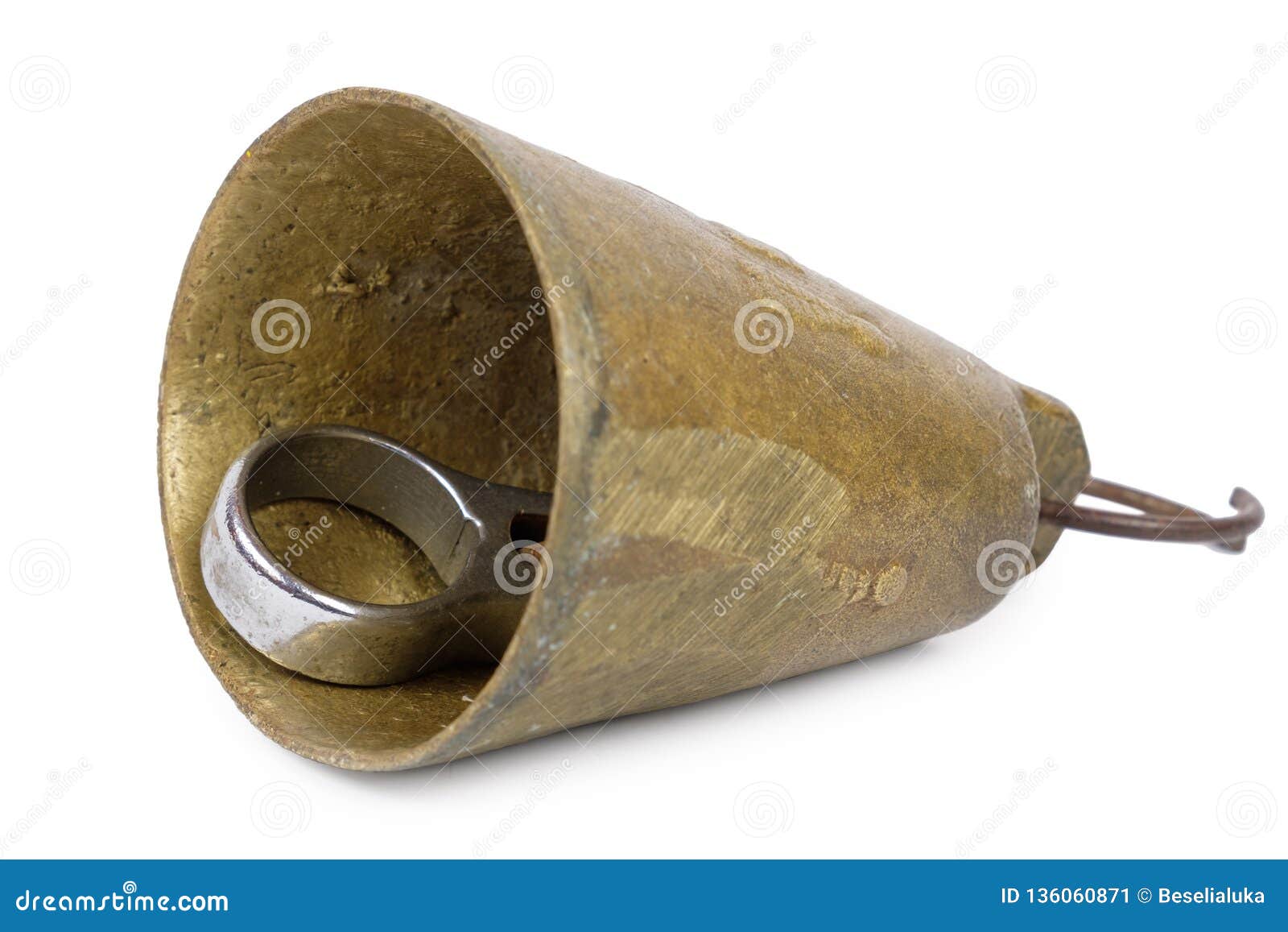Old bronze bell stock image. Image of retro, rusty, equipment - 136060871