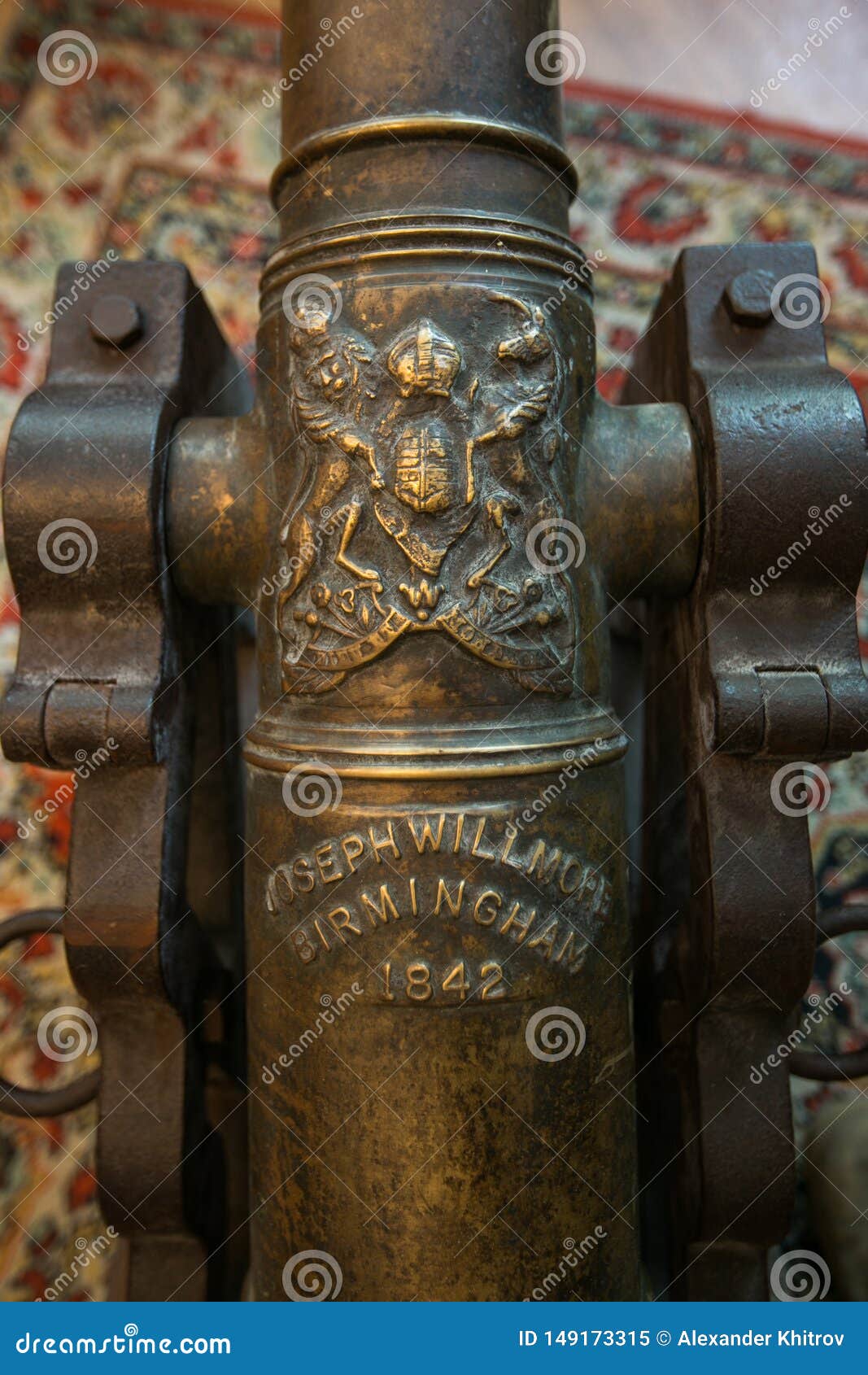 Old Bronze Cannon in a Junk Shop Stock Image - Image of architecture ...