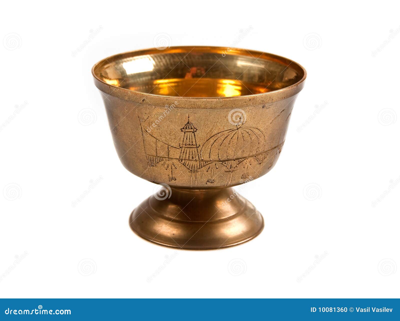 Old bronze vessel stock photo. Image of isolated, decoration - 10081360