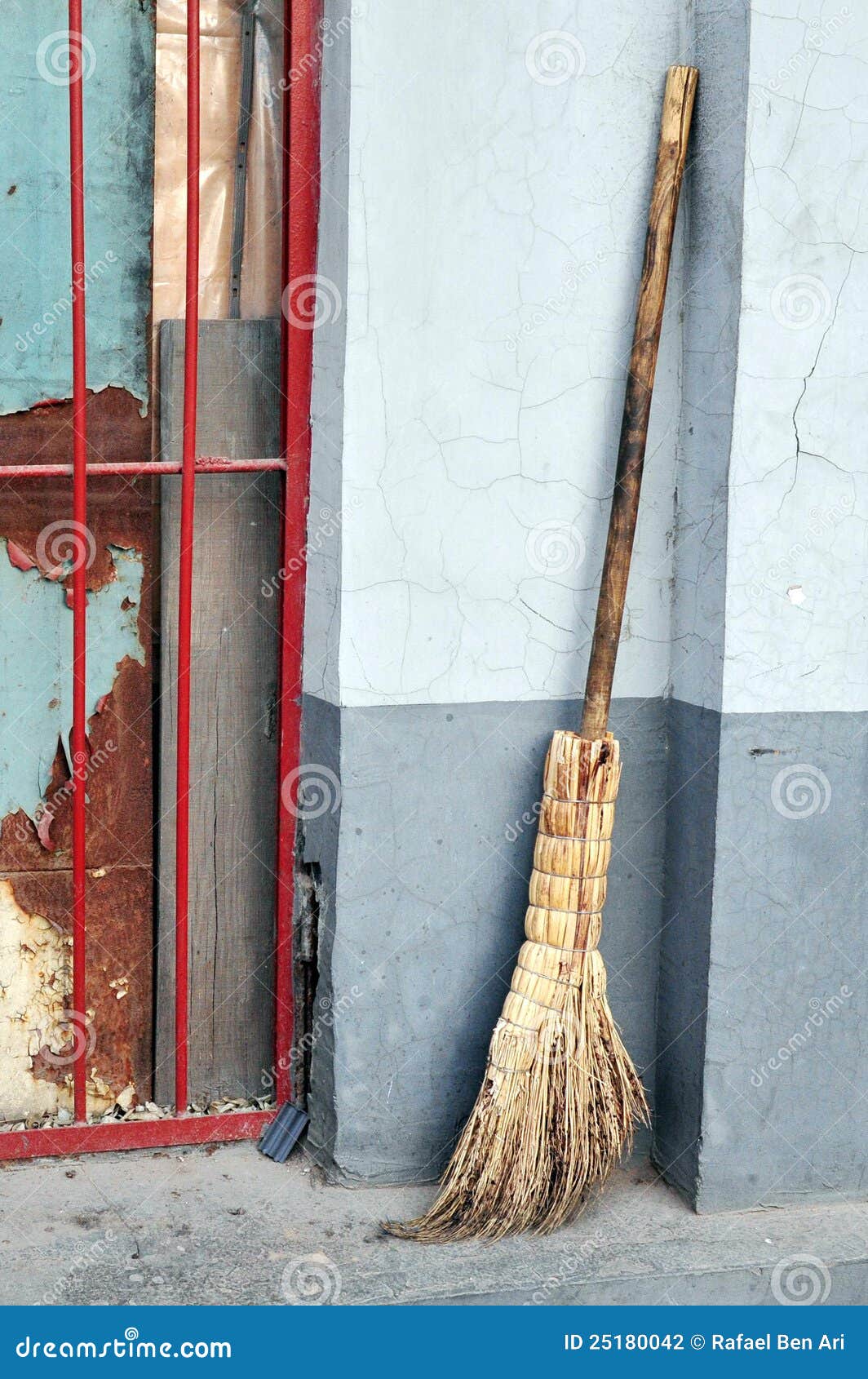 Old broom stock photo. Image of dirt, neat, bristles - 25180042