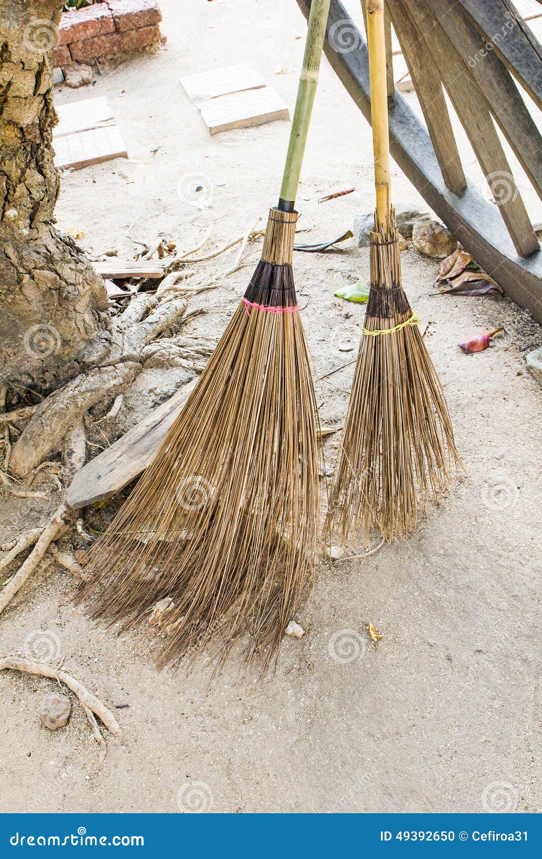 Old broom stock photo. Image of gossamer, white, dirty - 49392650