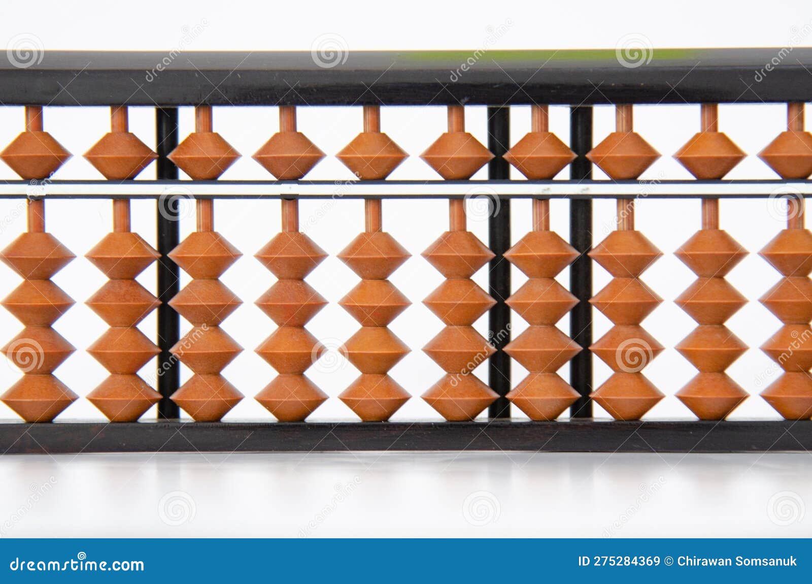 Old Brown Abacus on White Background Stock Image - Image of beads ...