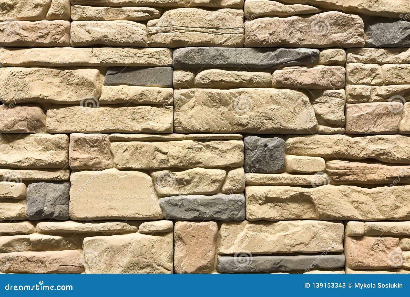 Old Brown Bricks Sandstone Wall Pattern Background. Interior Decor and ...
