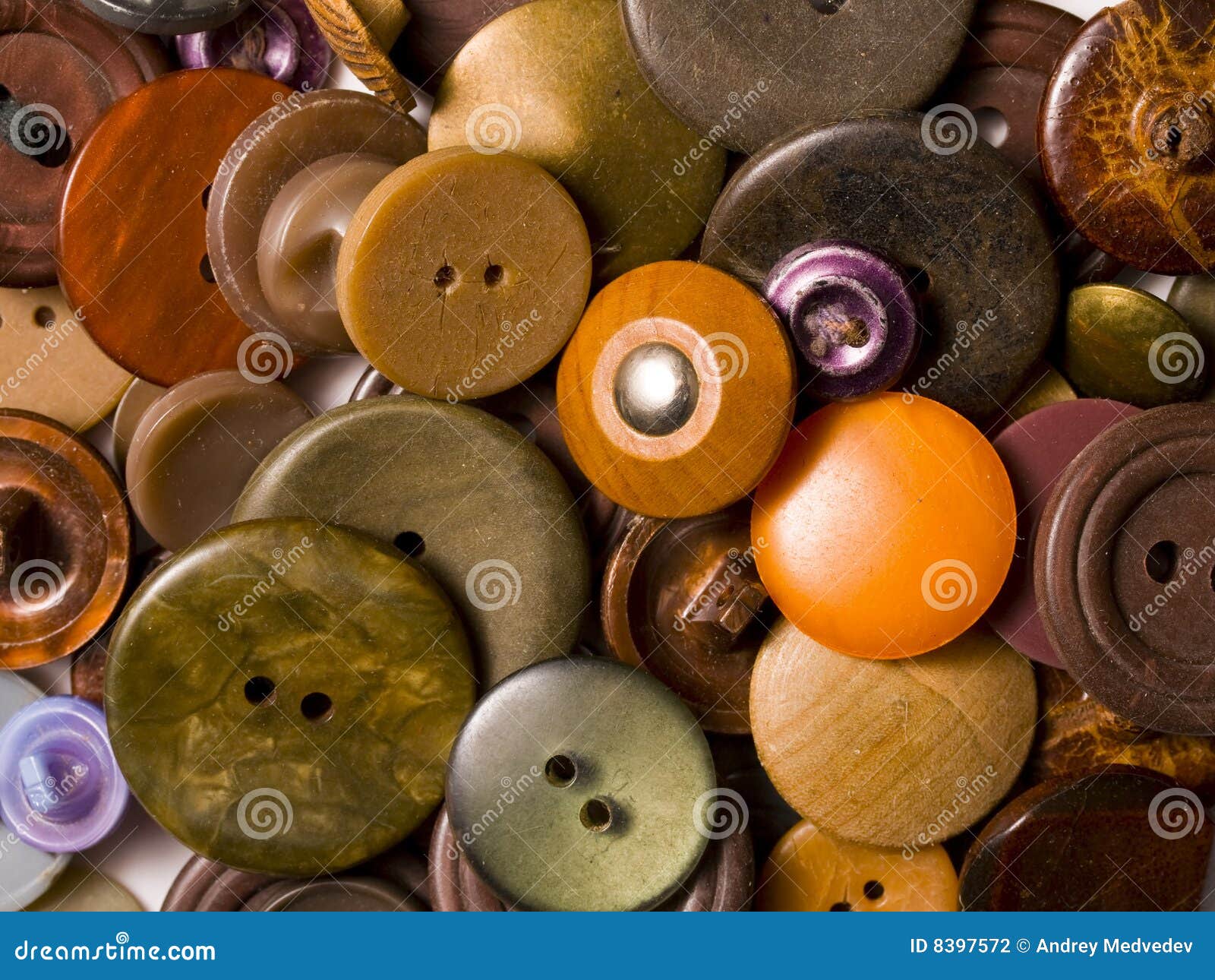 Old brown buttons stock photo. Image of accessories, scratches - 8397572