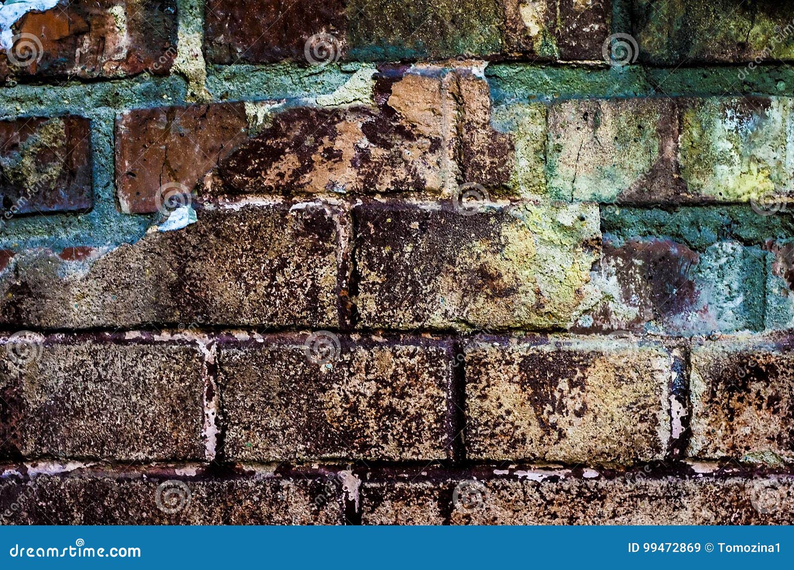 Rough brick wall stock image. Image of horizontal, background - 99472869