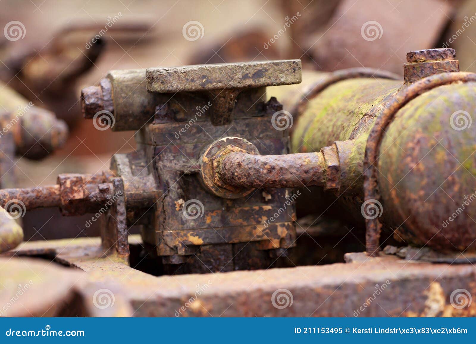 Old Brown Rusty Engine Details Stock Image - Image of machine, iron ...