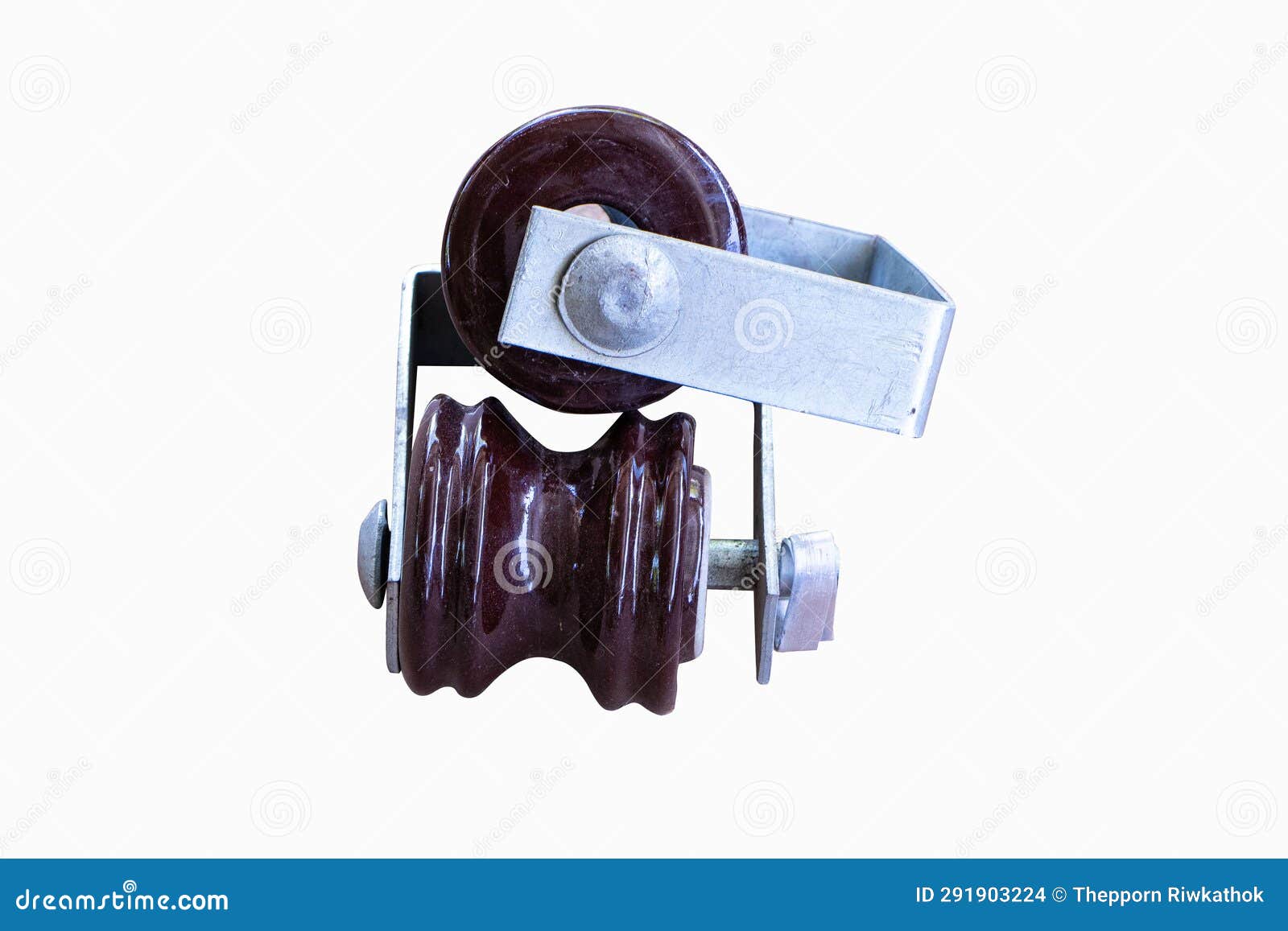 Old Brown Strength Electrical Porcelain Insulator and this is Post Type ...