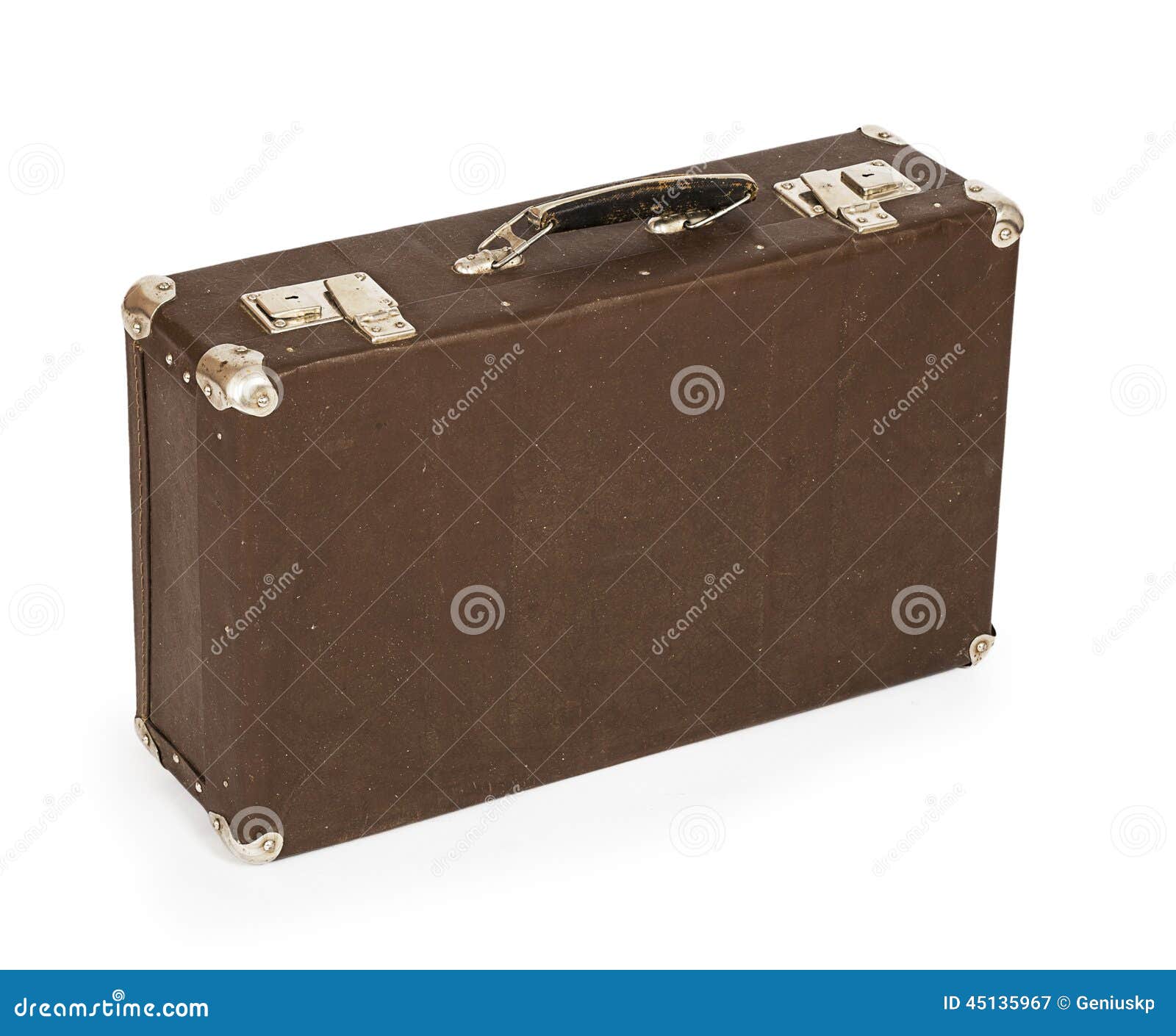 Old brown suitcase stock image. Image of rusty, single - 45135967