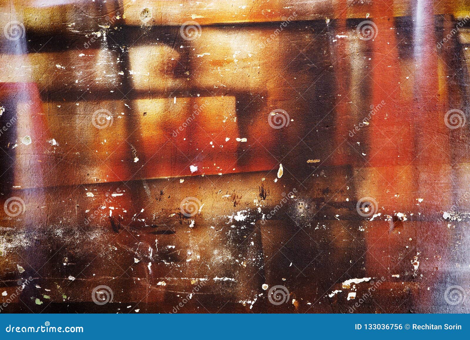 Old Deteriorated Wall, Peeled Paint. Stock Photo - Image of ready ...