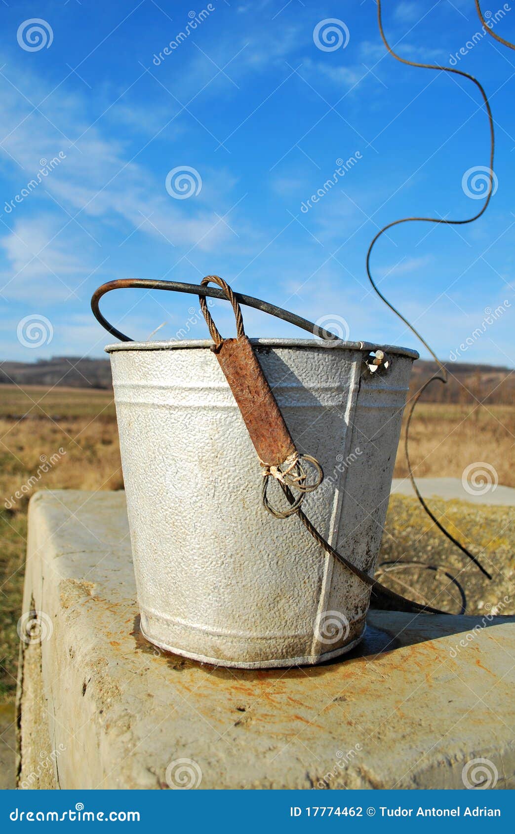 Old bucket stock photo. Image of water, metal, pail, traditional - 17774462