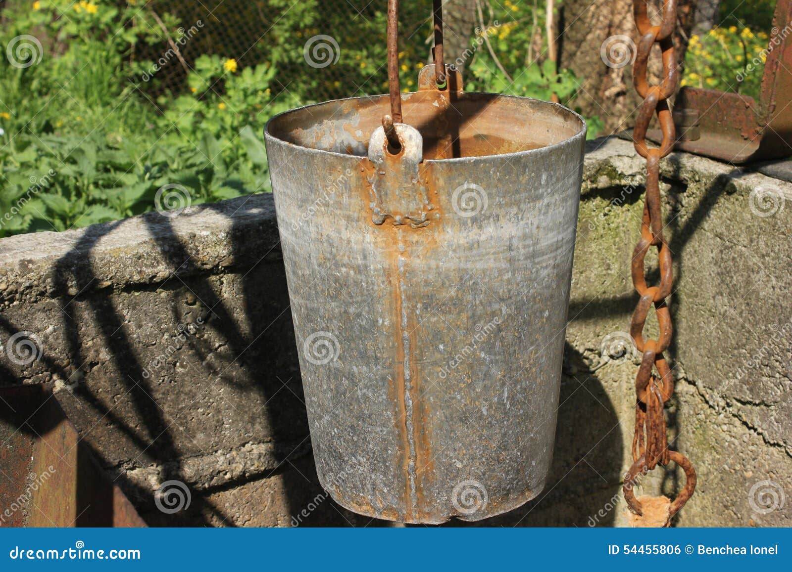 Old bucket fountain stock photo. Image of history, heritage - 54455806