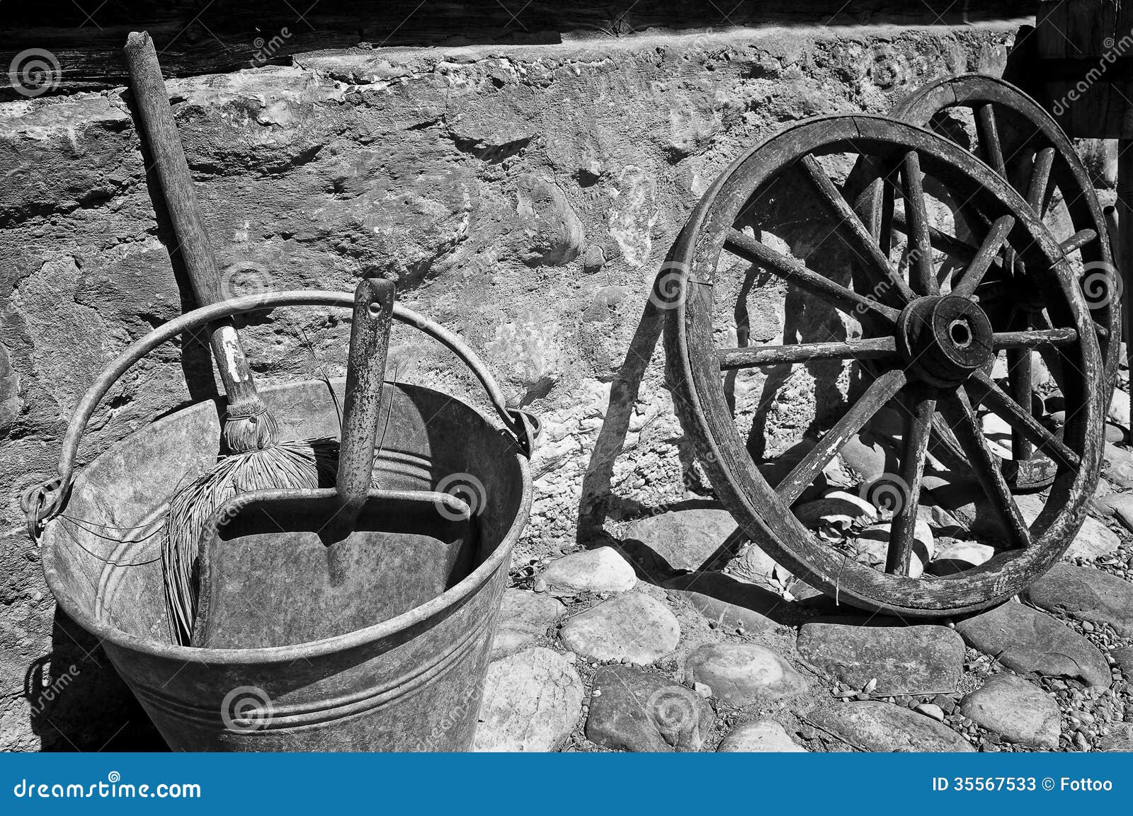 Old bucket stock image. Image of iron, revival, objects - 35567533