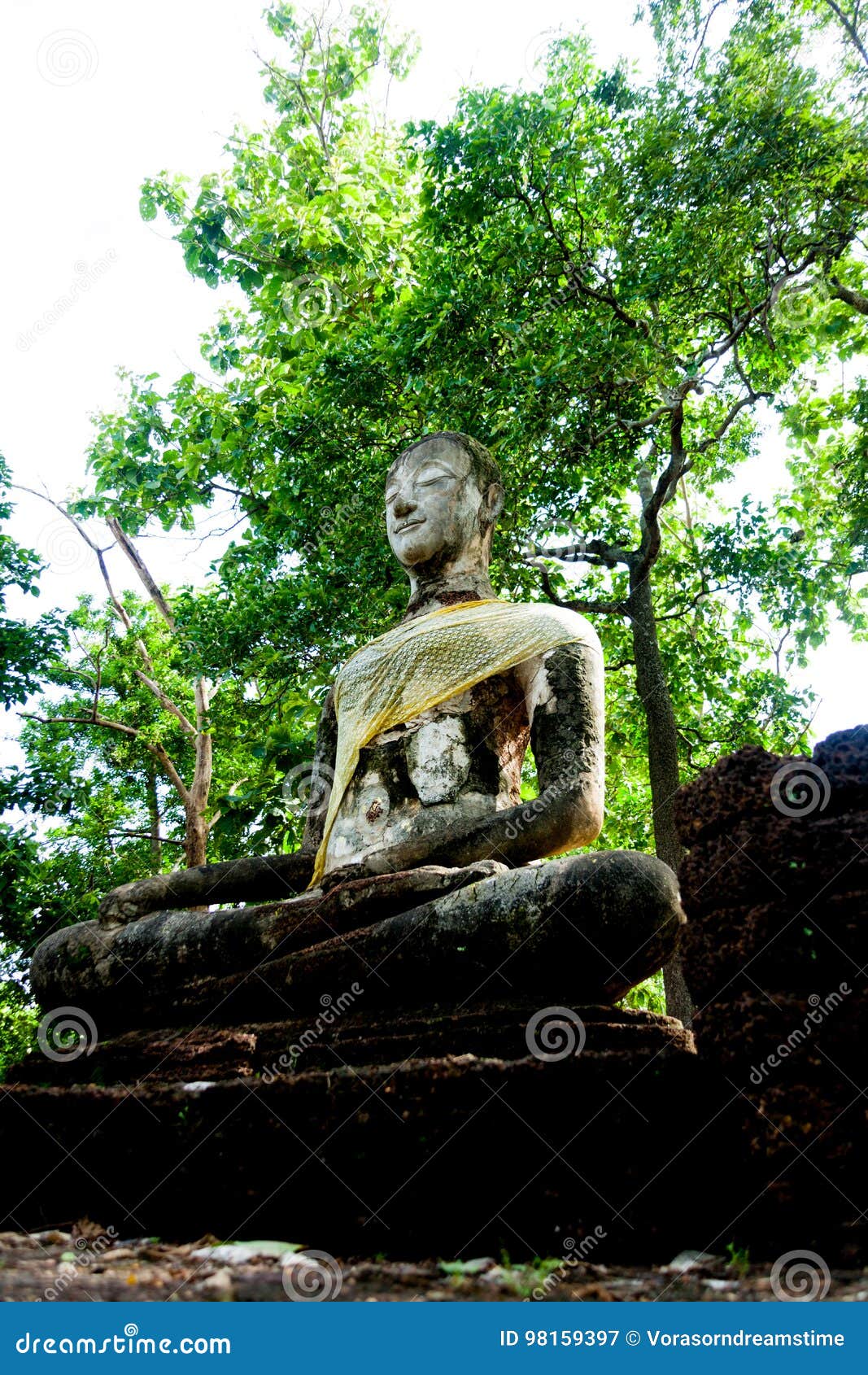 Old budda stock image. Image of garden, temple, monument - 98159397