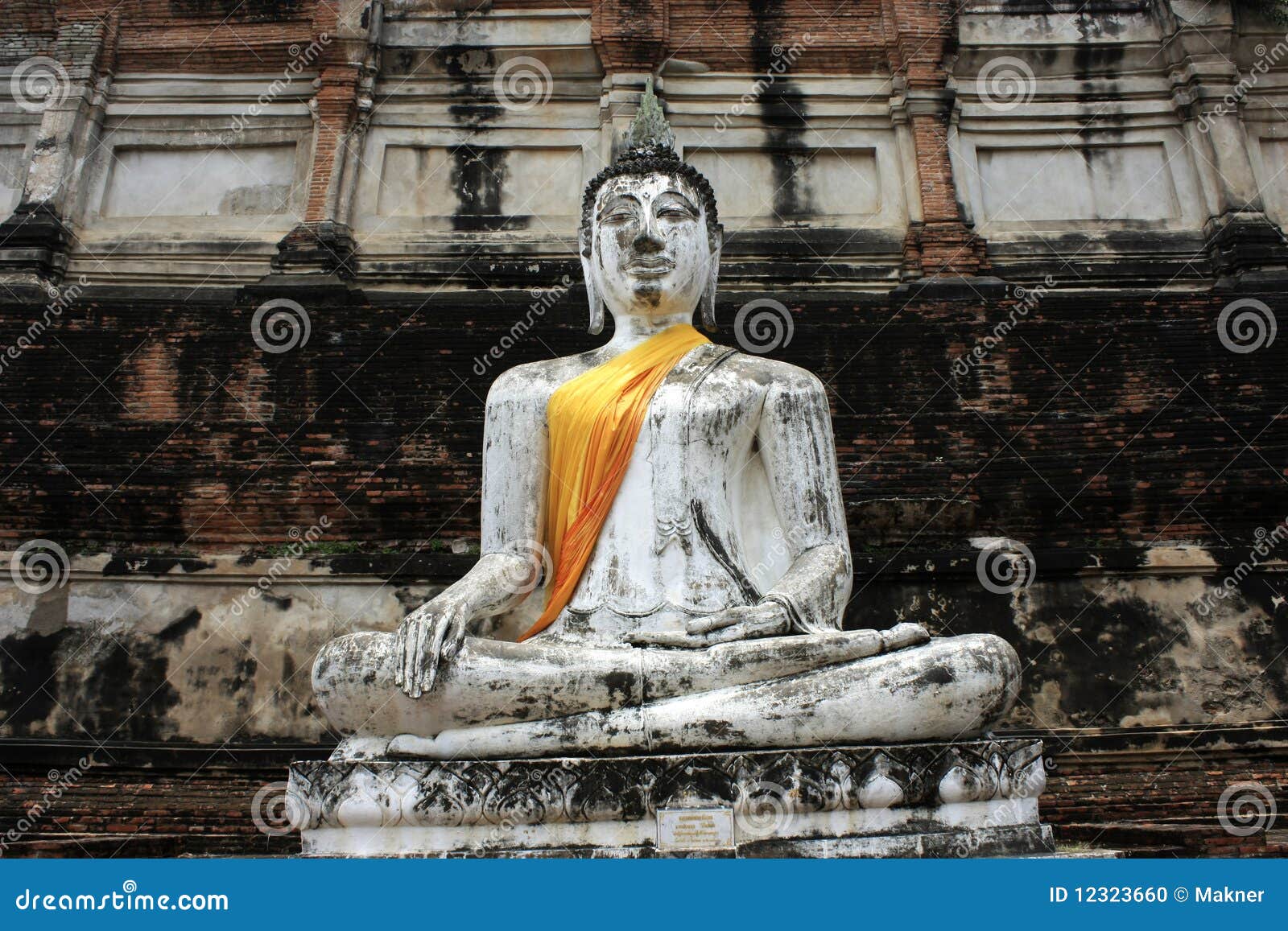 Old buddha stock photo. Image of ayudthaya, buddhism - 12323660