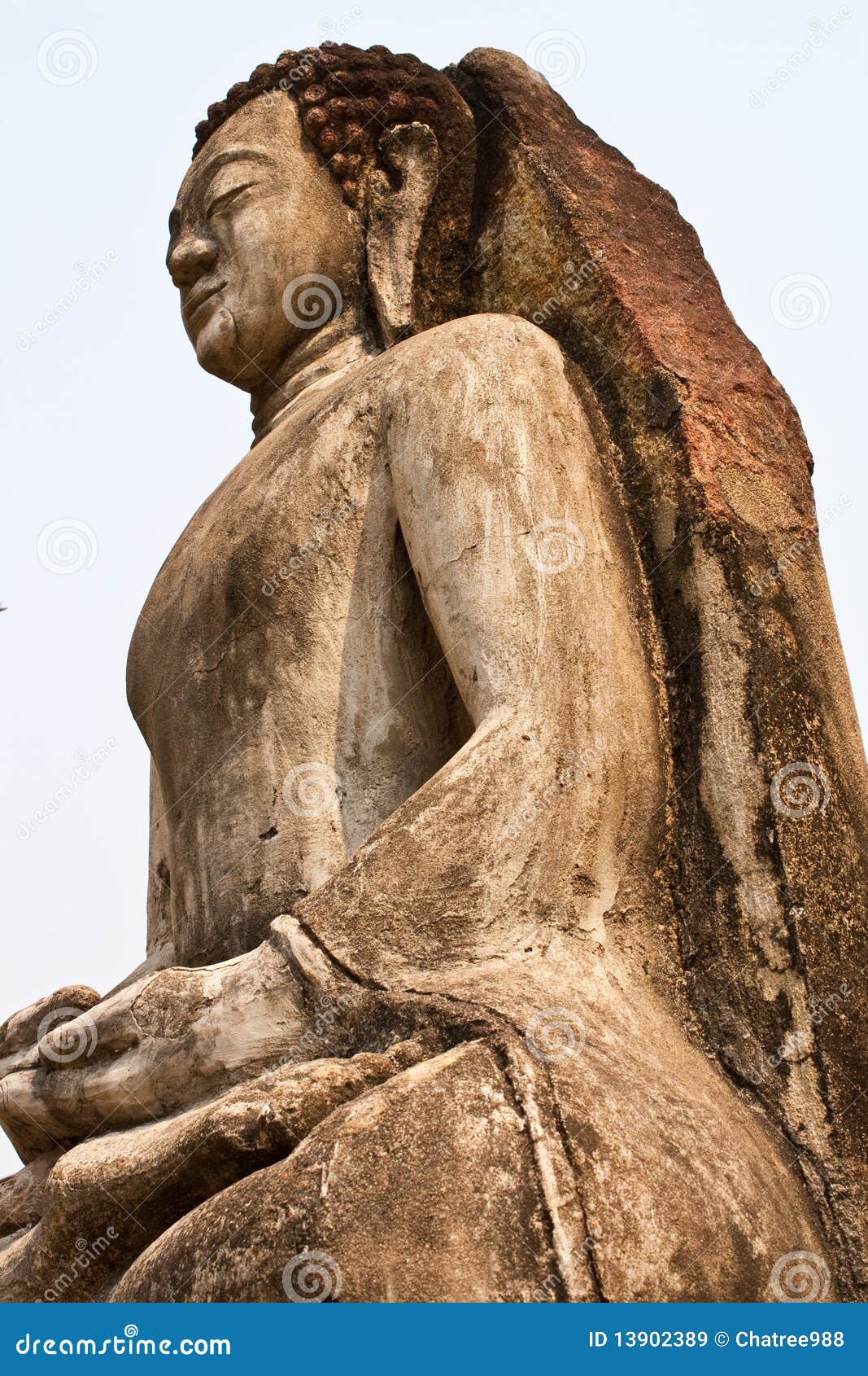 Old Buddha stock image. Image of place, temple, model - 13902389