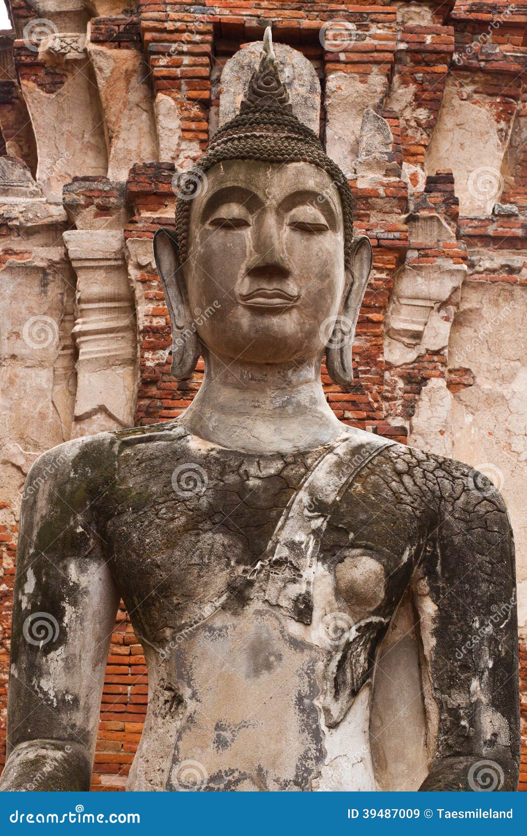 Old buddha stock image. Image of worship, religious, buddha - 39487009