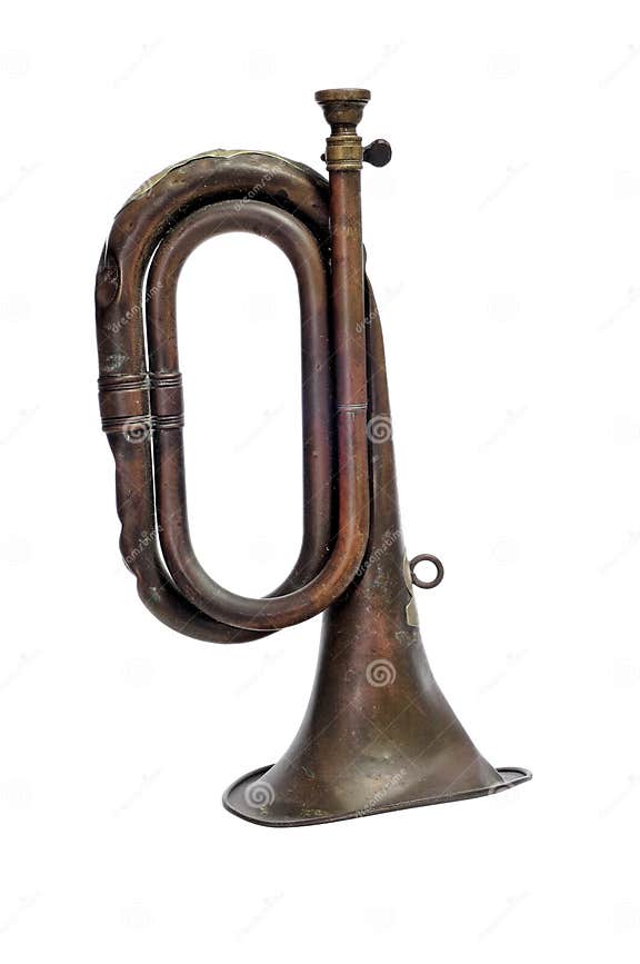Old bugle stock image. Image of army, announcing, brass - 21026033