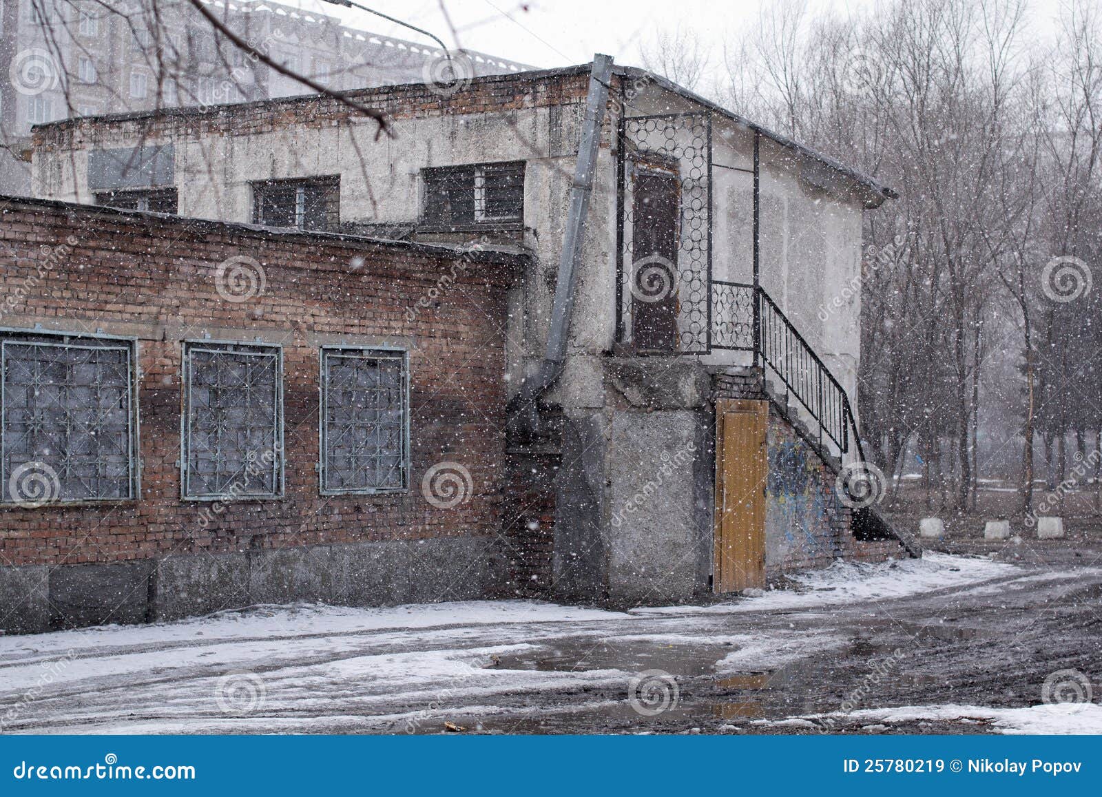 Old building stock image. Image of urban, rusty, damage - 25780219