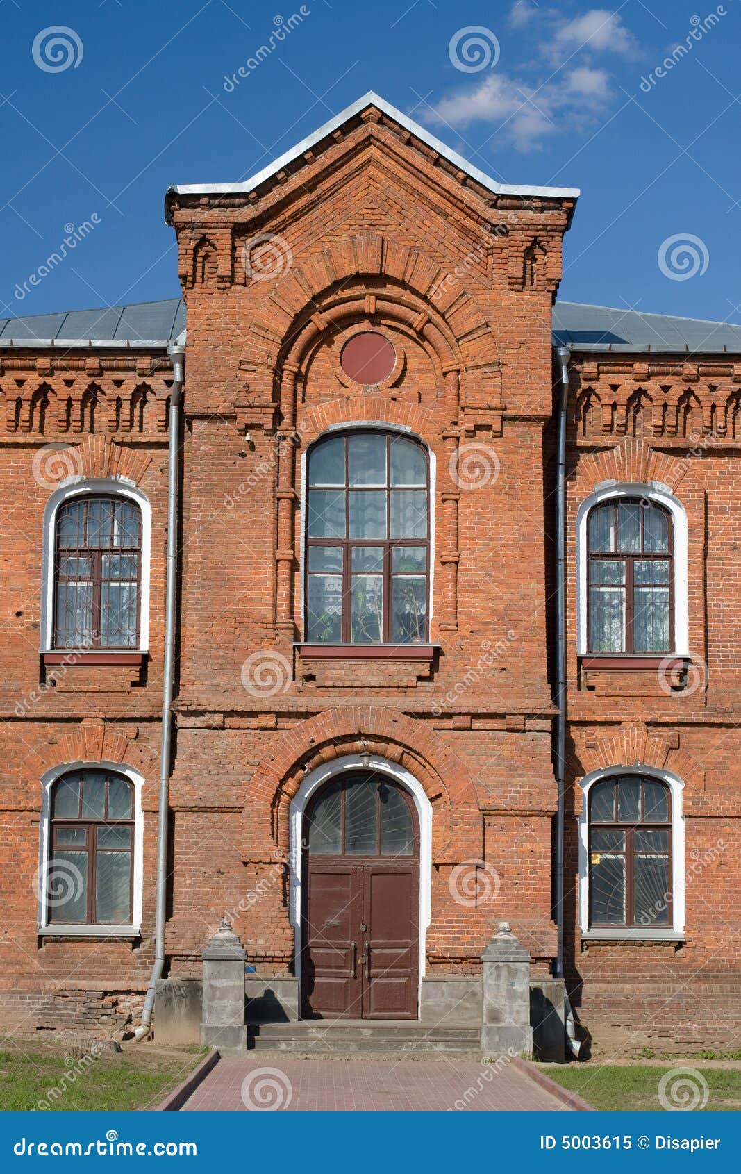 Old building stock image. Image of urban, blue, shadows - 5003615
