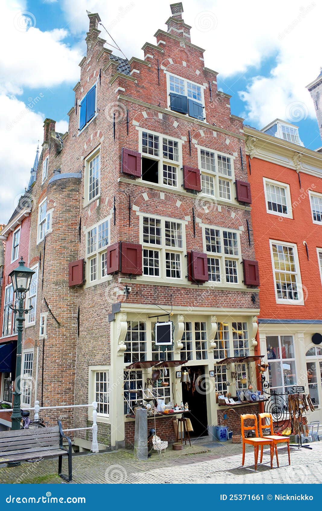An Old Building with an Antique Shop. Stock Image - Image of european ...