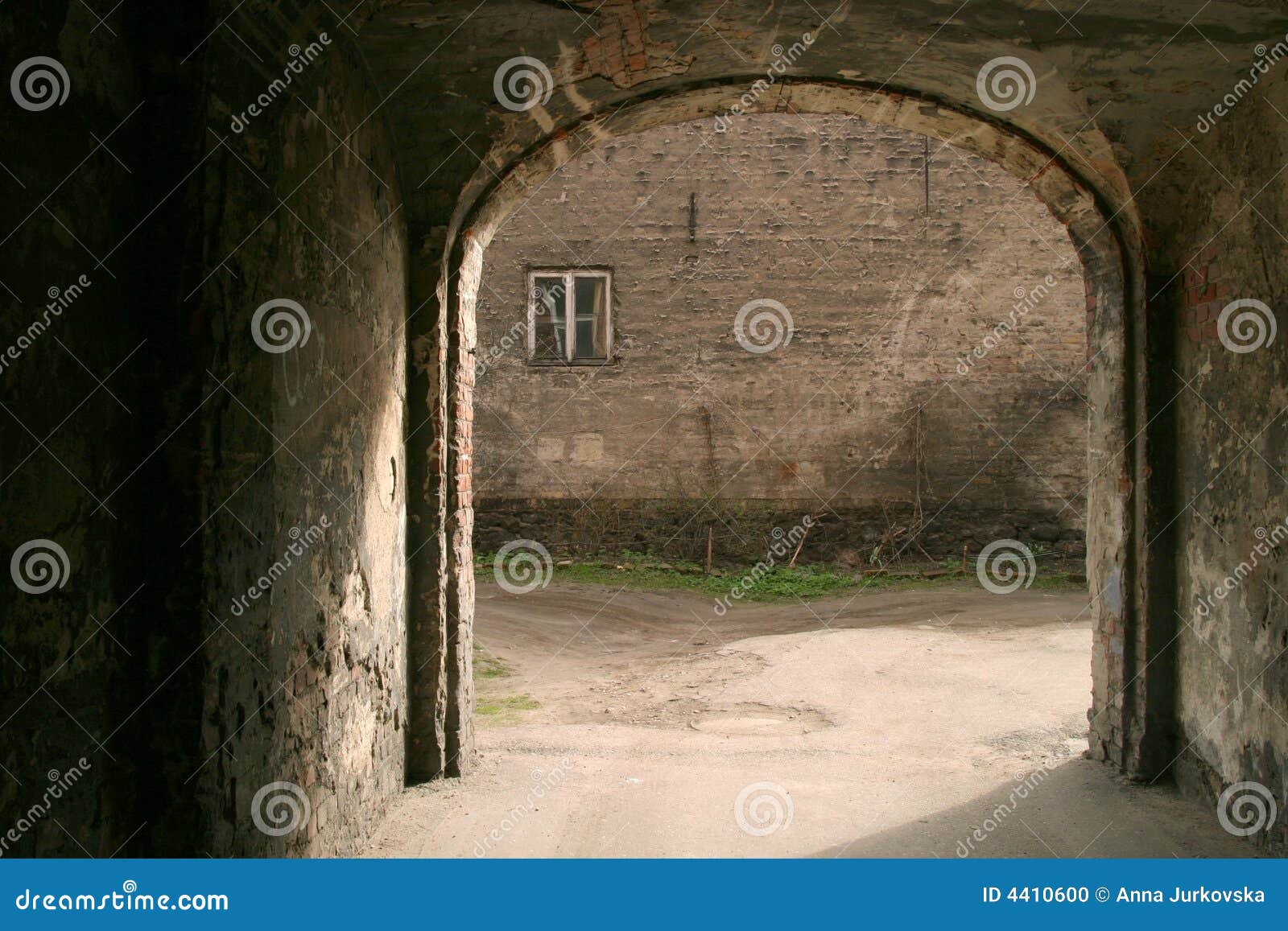 Old building with archway stock photo. Image of archway - 4410600