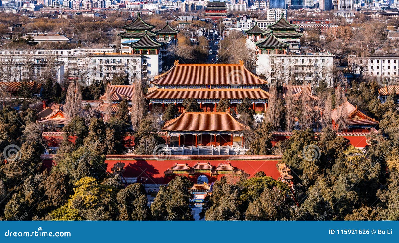 Old building in Beijing stock photo. Image of construction - 115921626
