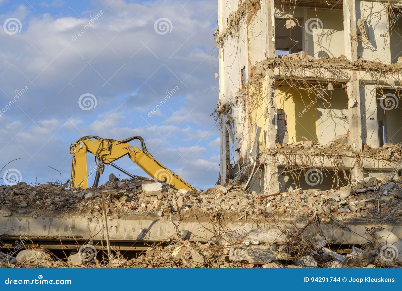 Old Building is Being Demolished Stock Photo - Image of destruction ...
