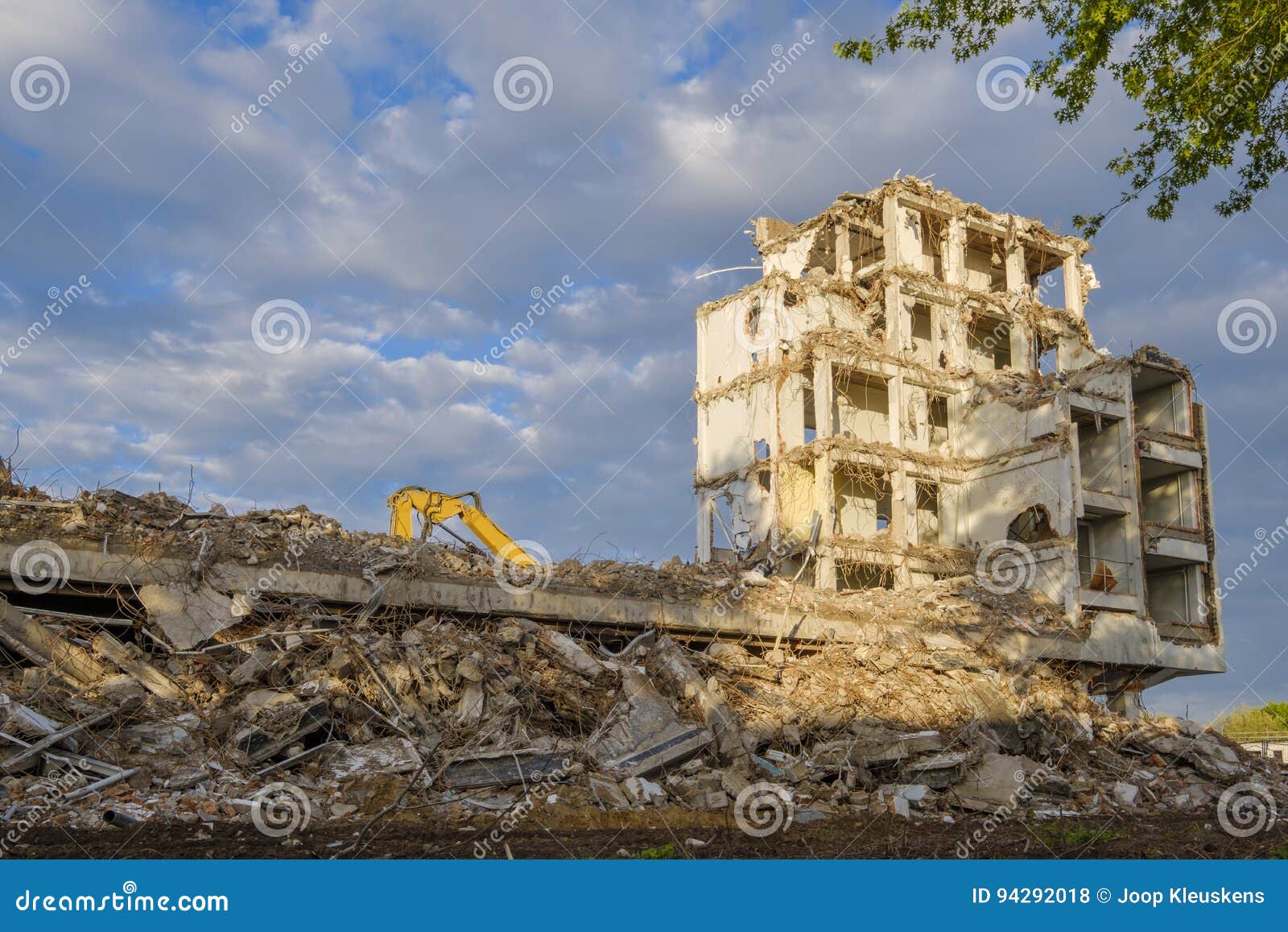 Old Building is Being Demolished Stock Photo - Image of buildings ...