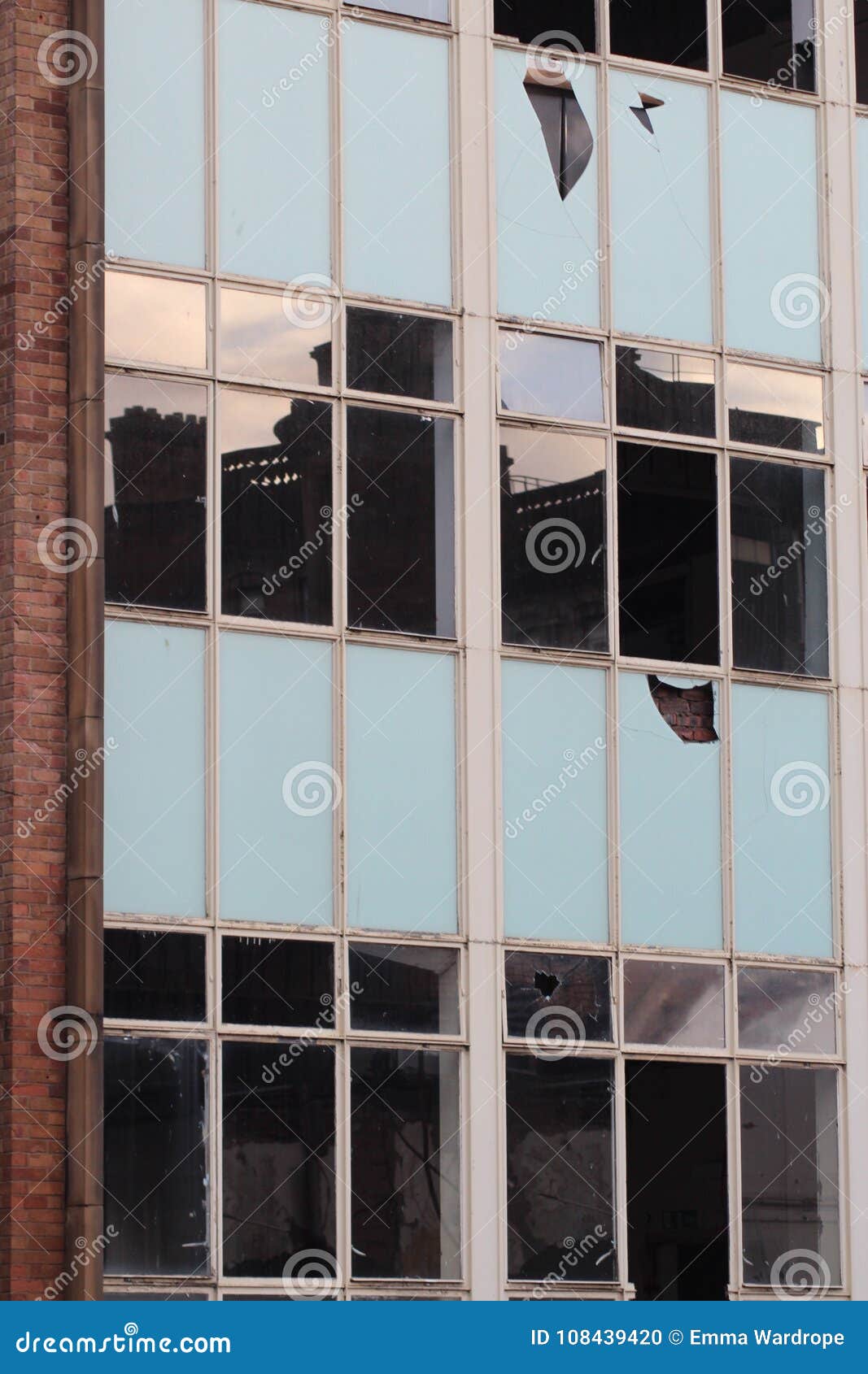 Old Building with Broken Windows Stock Photo - Image of broken, glass ...