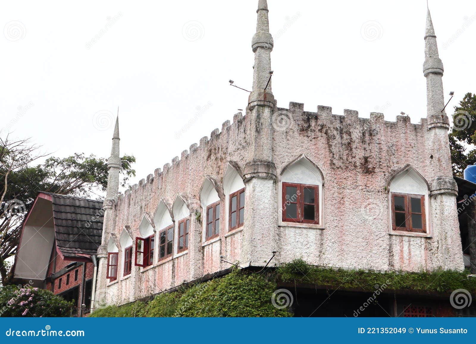Old Building, Castle with Tower Stock Image - Image of neighborhood ...