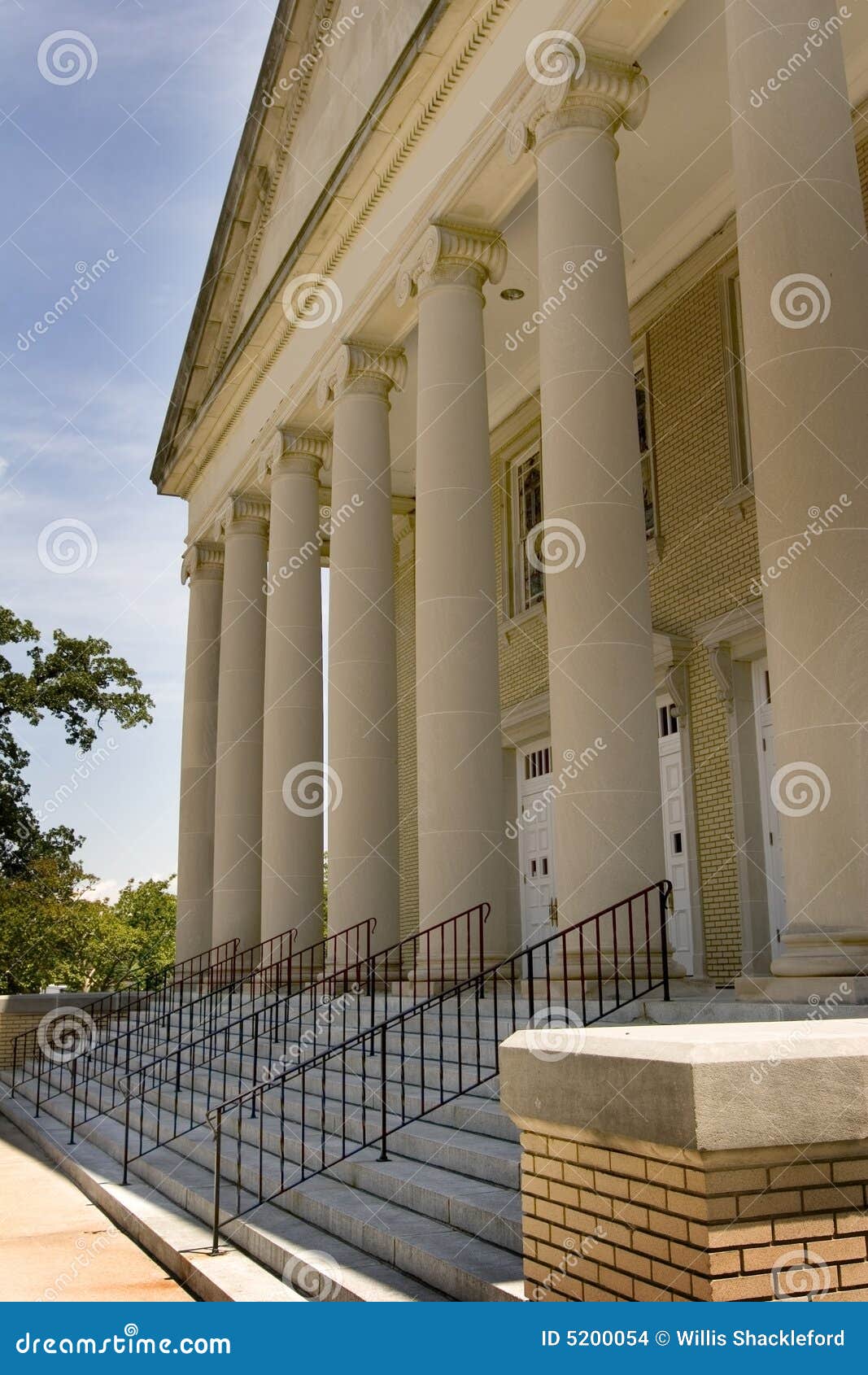 Old building with columns stock photo. Image of railing - 5200054