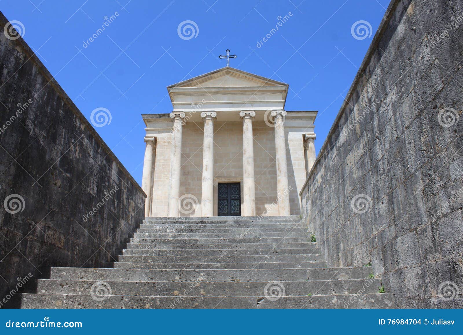Old building with columns. stock photo. Image of construction - 76984704